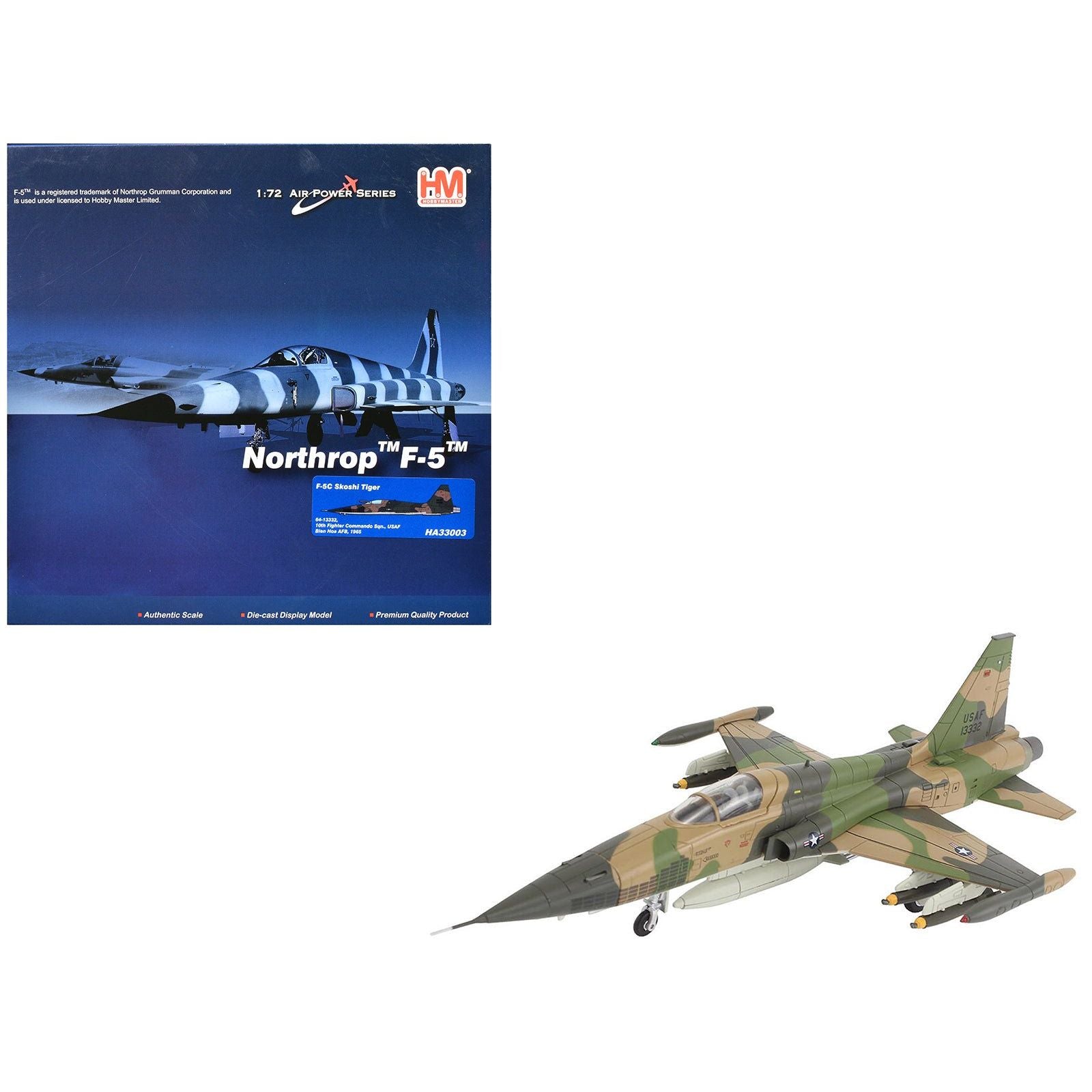 Northrop F-5C Skoshi Tiger Aircraft "64-13332 10th FCS Bien Hoa AFB" ( – ModelCars.com