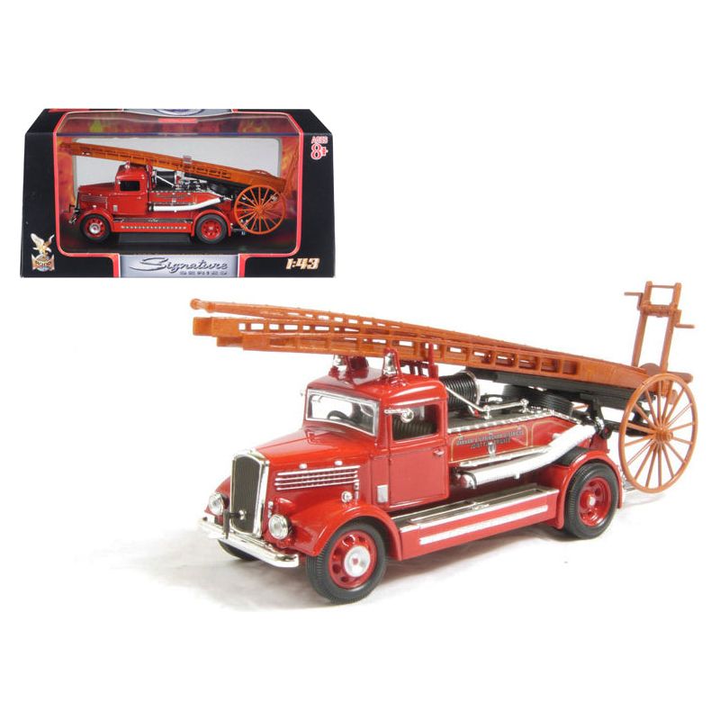 1938 Dennis Light Four Fire Engine Red 1/43 Diecast Model by Road Sign ...