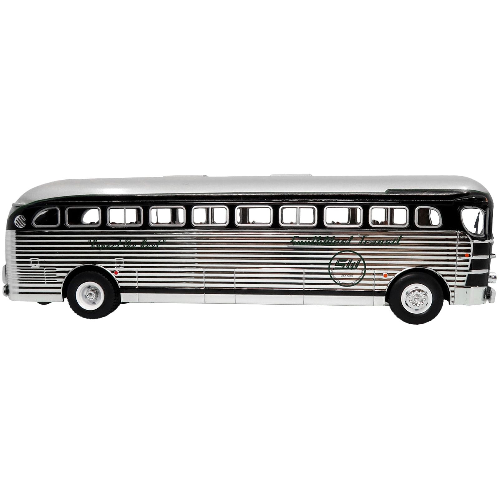 1948 GM PD-4151 Silversides Coach Bus "Southwest Transit" 1/43 Diecast