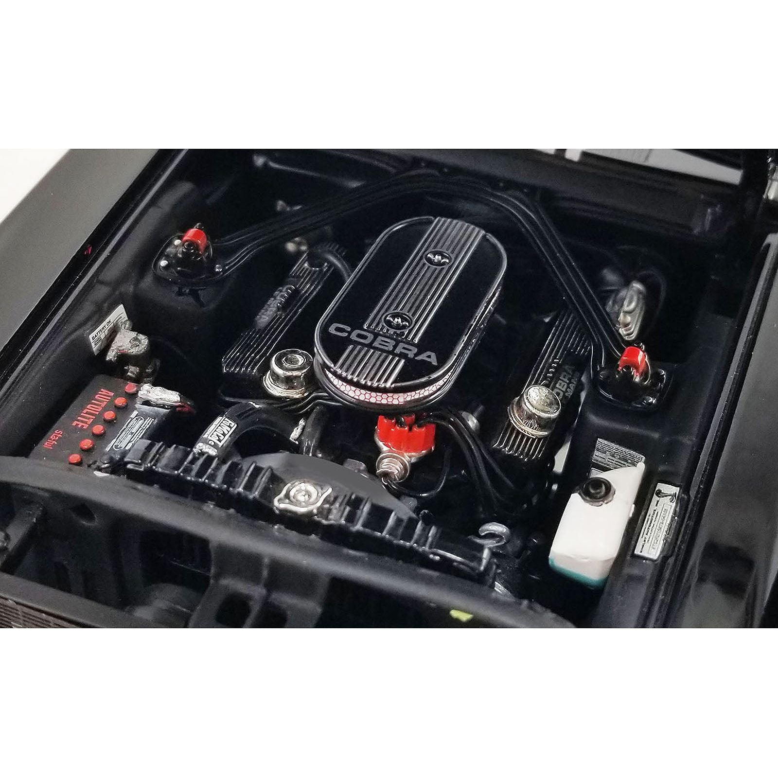 1967 Shelby GT500 Restomod Black with White Stripes 1/18 Diecast Model