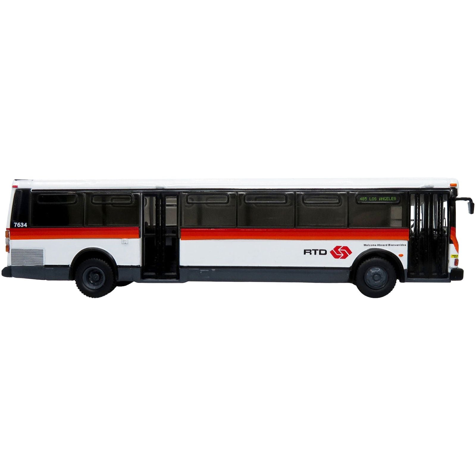Grumman 870 Transit Bus "RTD Los Angeles 485" 1/87 Diecast Model
