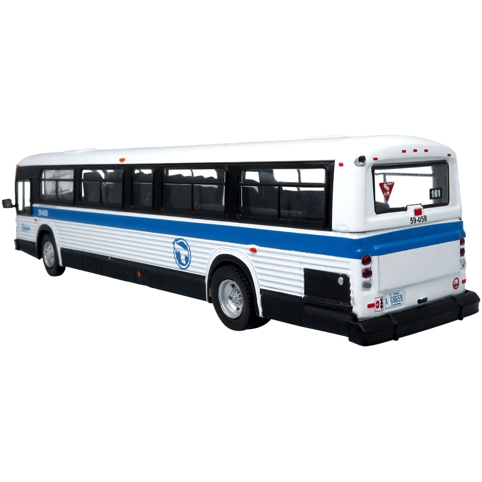 1989 MCI Classic Transit Bus STM Montreal 1/87 Diecast Model