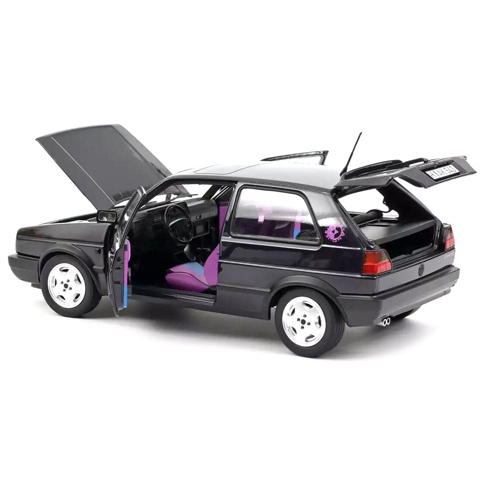1991 Volkswagen Golf GTI "Fire and Ice" Dark Purple Metallic 1/18 Diec ...
