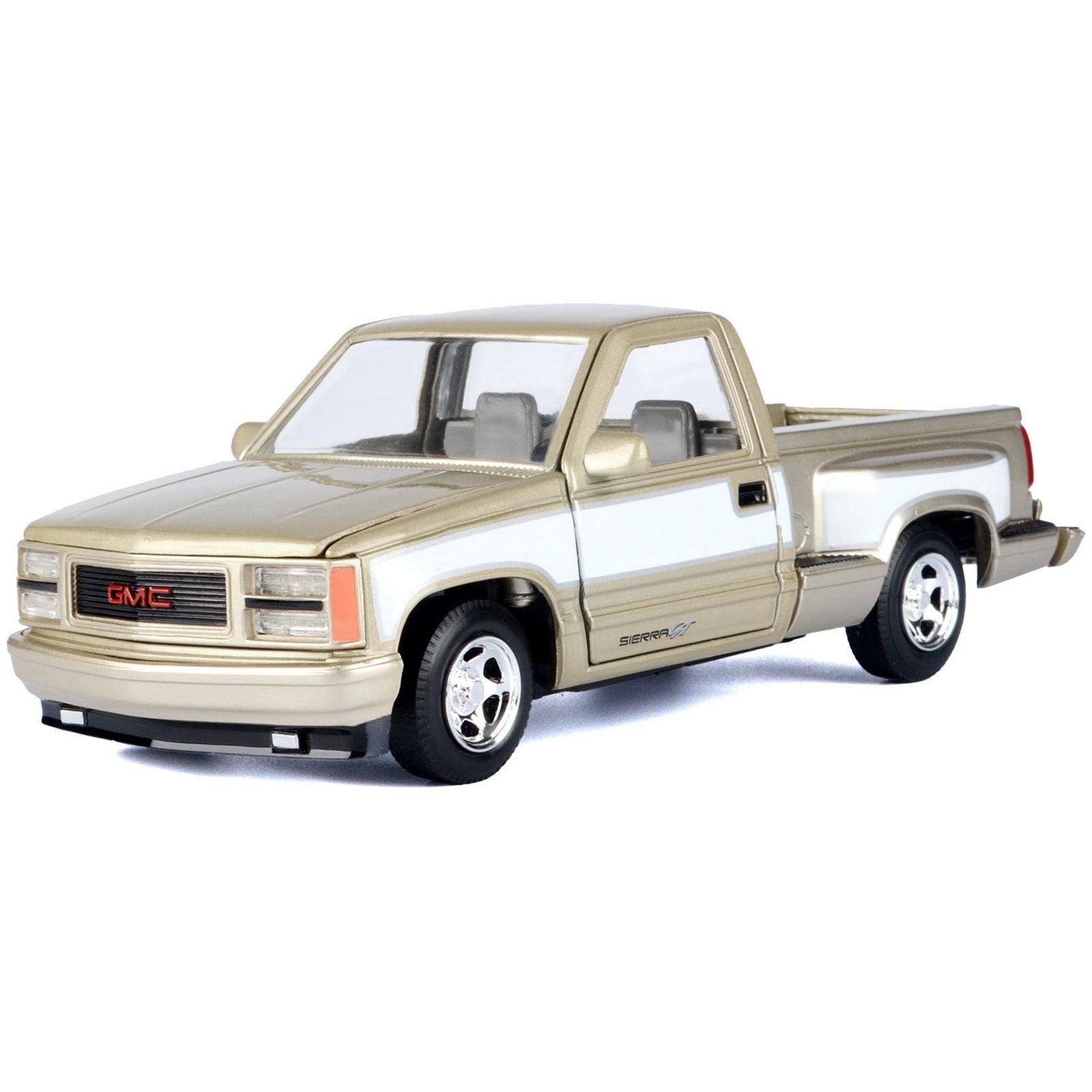 1992 GMC Sierra GT Pickup Gold Metallic with White Sides 1/24 Diecast