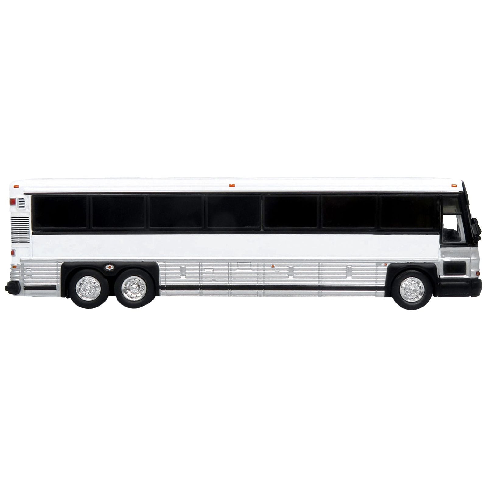 2001 MCI D4000 Coach Bus Plain White 1/87 (HO) Diecast Model