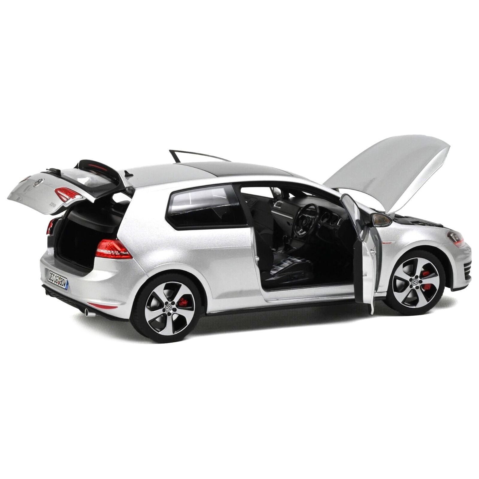 2013 Volkswagen Golf GTI Reflex Silver Metallic 1/18 Diecast Model Car ...