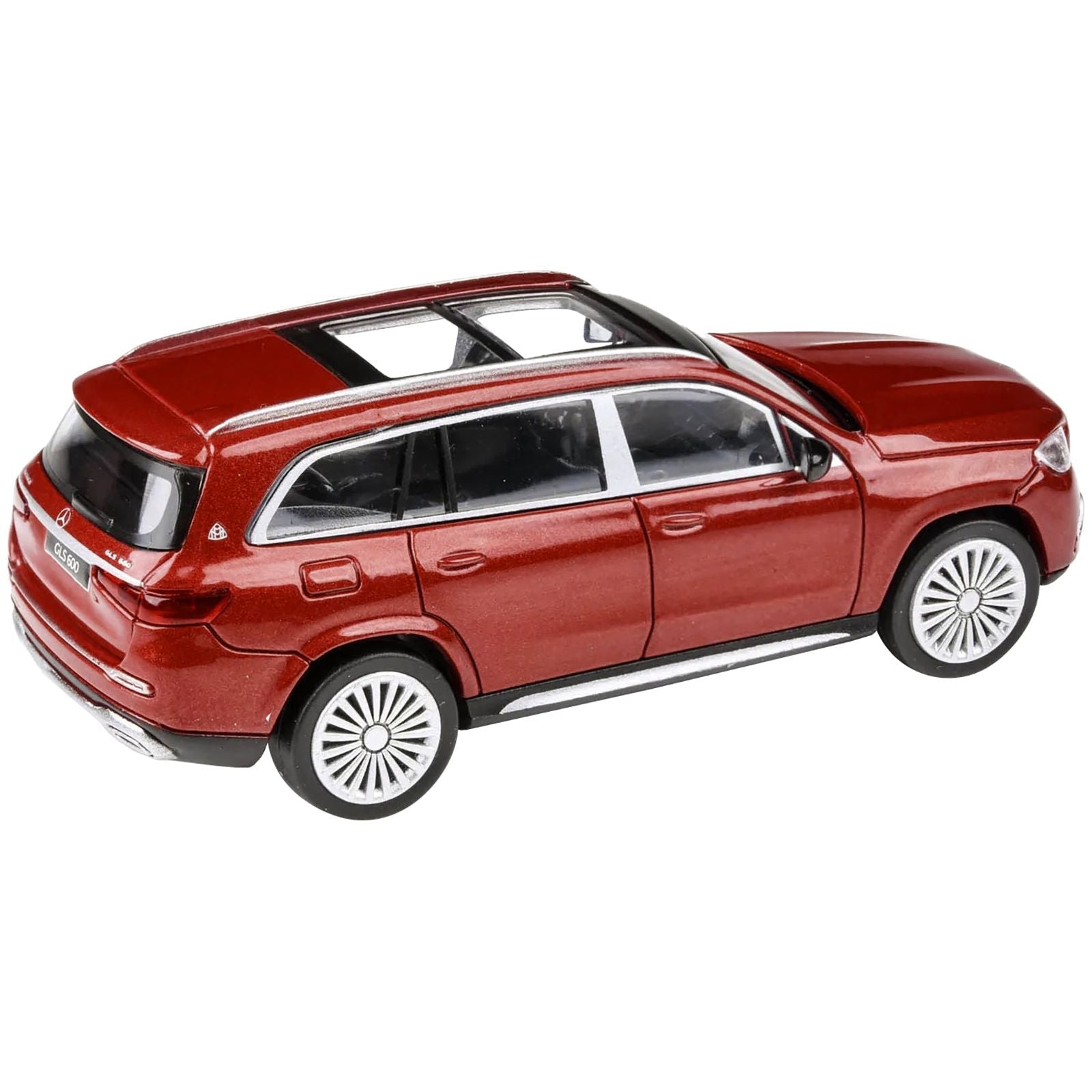 2020 Mercedes-Maybach GLS 600 with Sunroof Red Metallic 1/64 Diecast