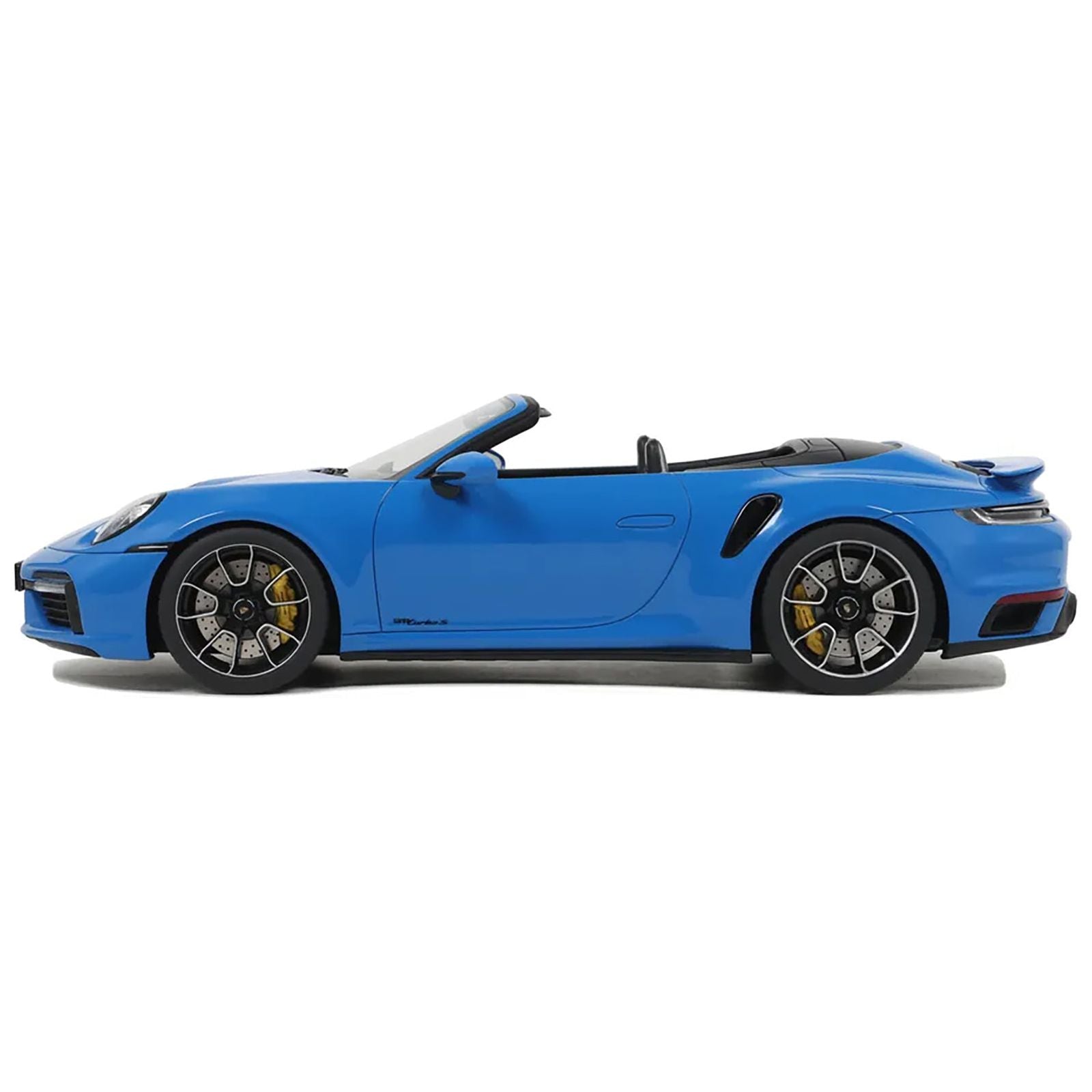 2020 Porsche 911 (992) Turbo S Cabriolet Blue 1/18 Model Car