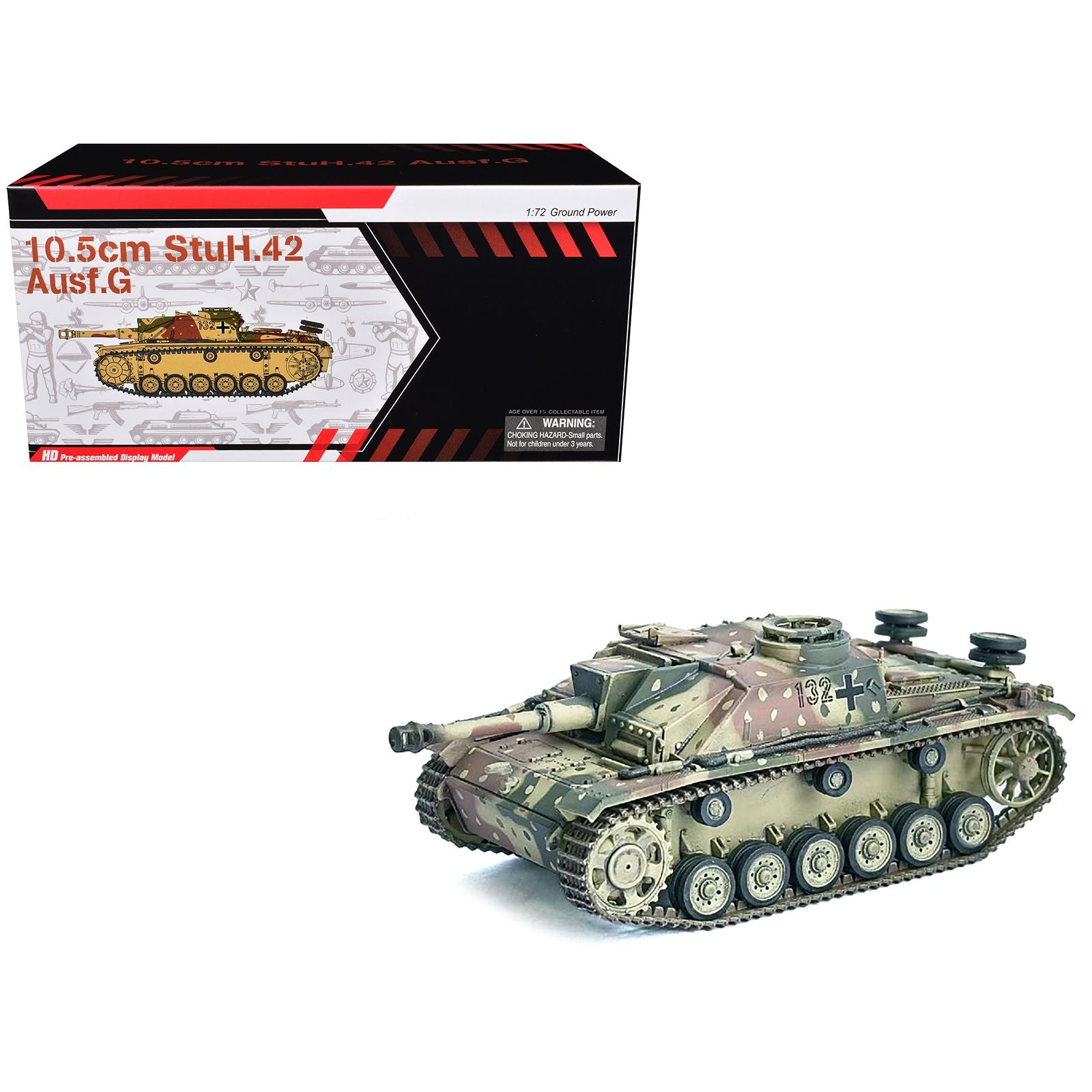 Germany 10.5cm StuH.42 Ausf. G Tank (1944) 1/72 Plastic Model