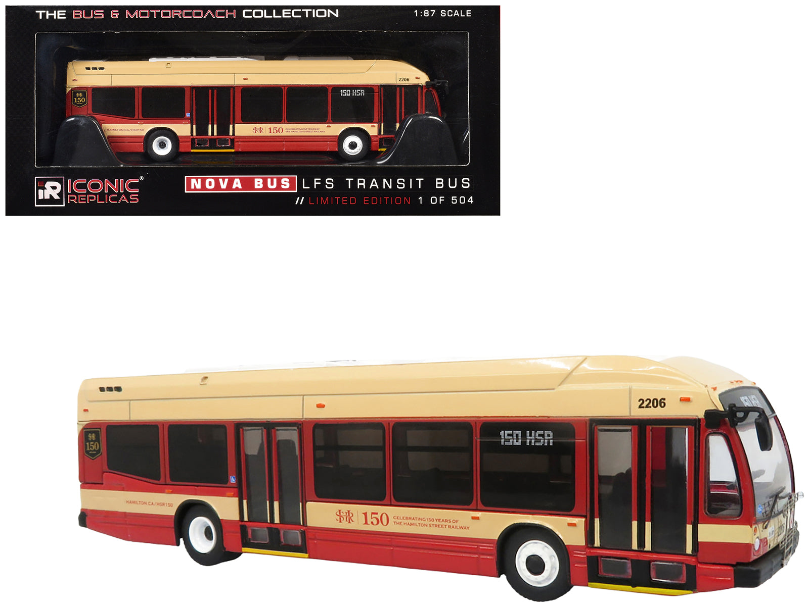 Nova Bus LFS HEV Transit Bus "Hamilton Street Railway 150th Anniversary ...