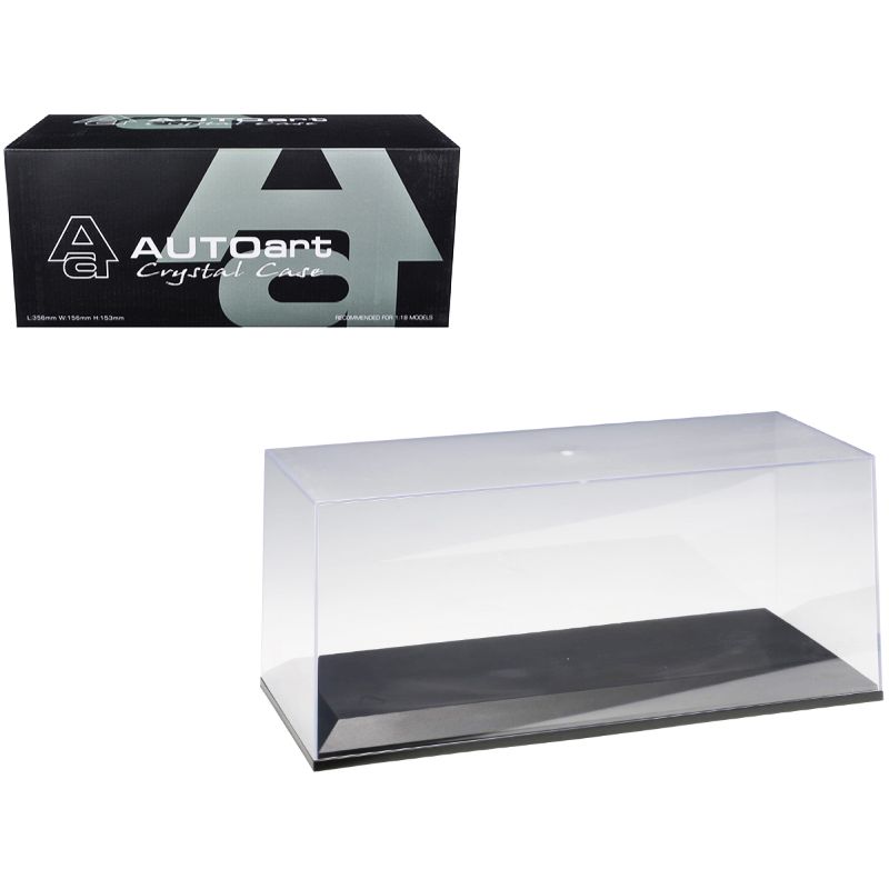 Collectible Display Show Case for 1/18-1/24 Scale Model Cars with Black ...