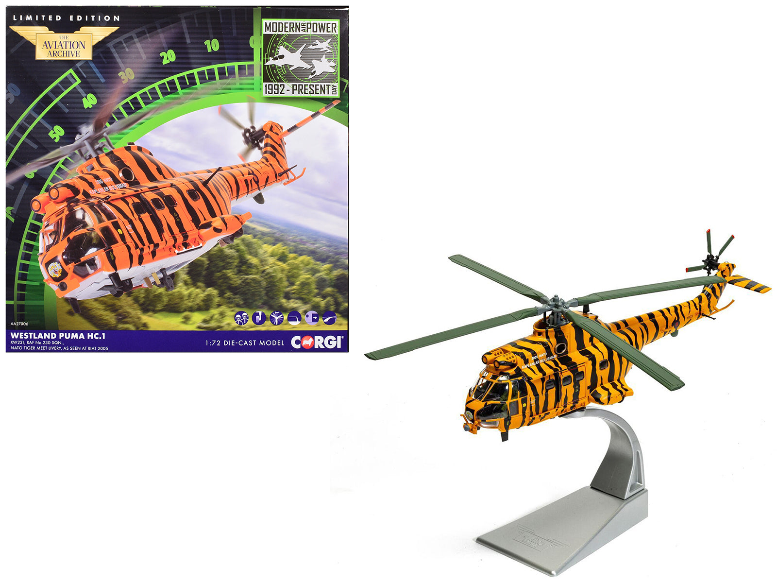 Westland Puma HC-1 Helicopter "No. 230 Squadron NATO Tiger Meet livery ...