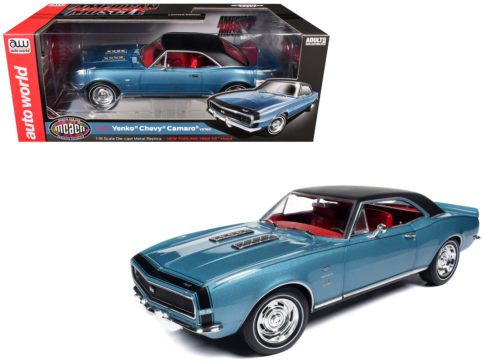 1967 Chevrolet Yenko Camaro YS760 Nantucket Blue Metallic with Black S ...