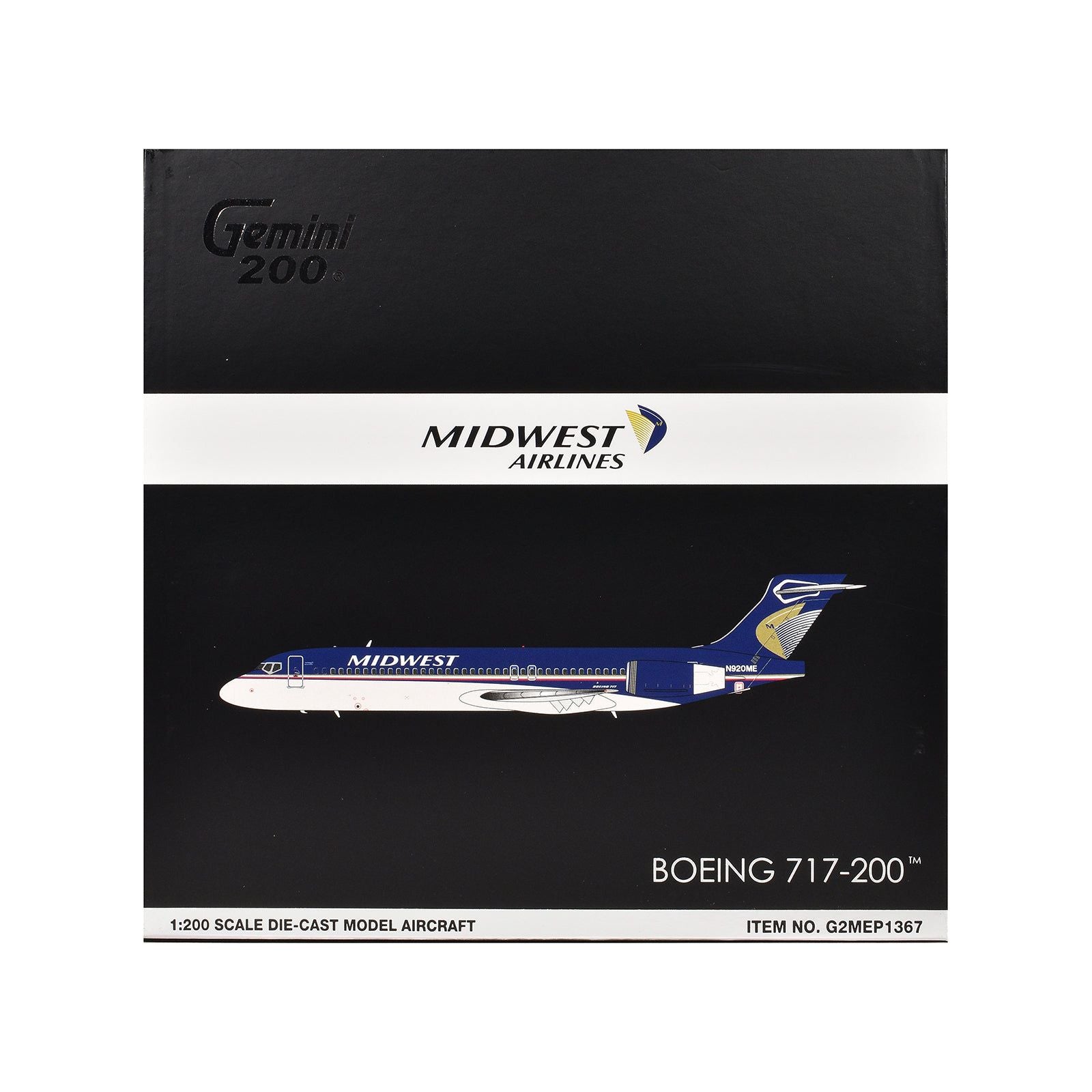 Boeing 717-200 Commercial Aircraft Blue and White 1/200 Diecast