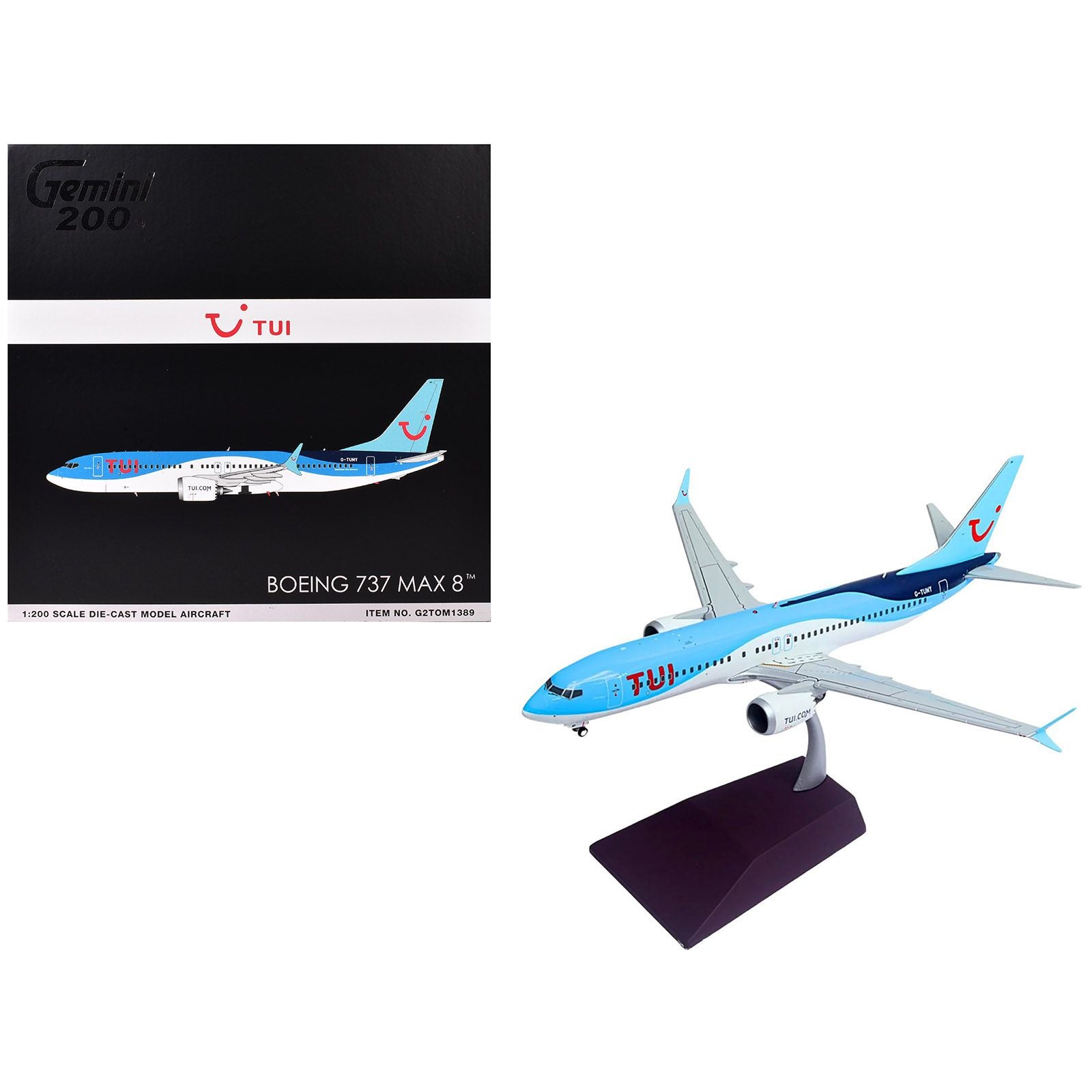 Boeing 737 MAX 8 Commercial Aircraft "TUI Airways" (G-TUMY) Blue and ...