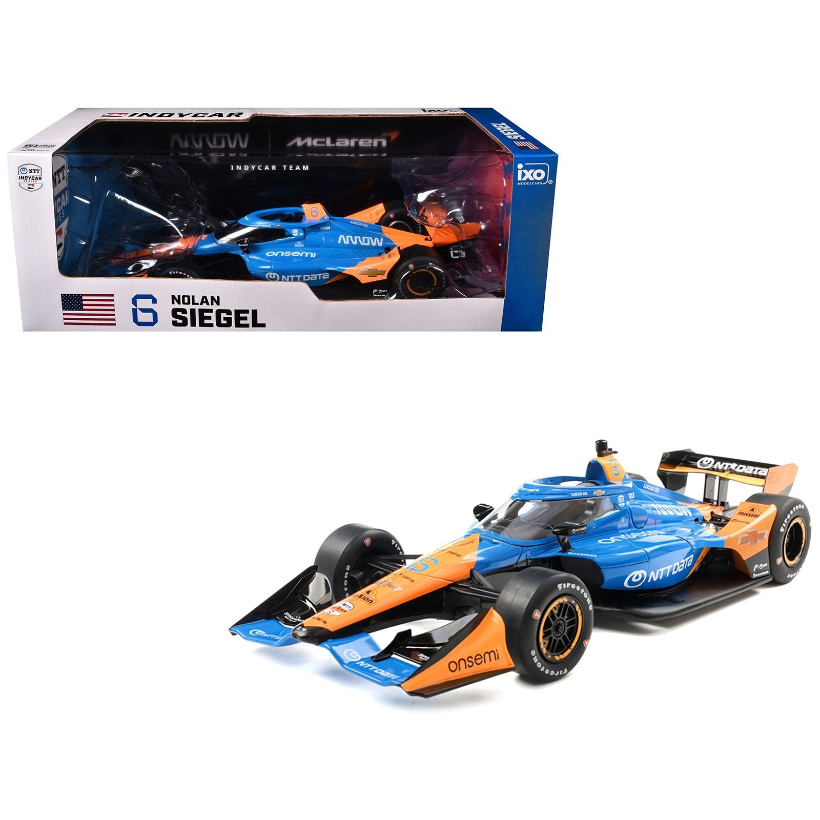 Dallara IndyCar #6 Nolan Siegel "NTT Data" Arrow McLaren (Road Course ...