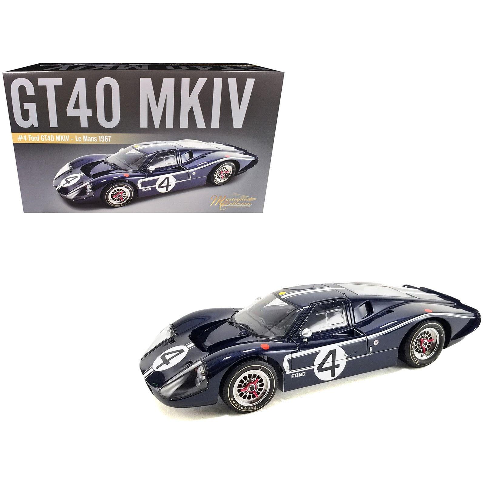 Ford GT40 MKIV #4 Denny Hulme - Lloyd Ruby (1967) 1/12 Diecast Model