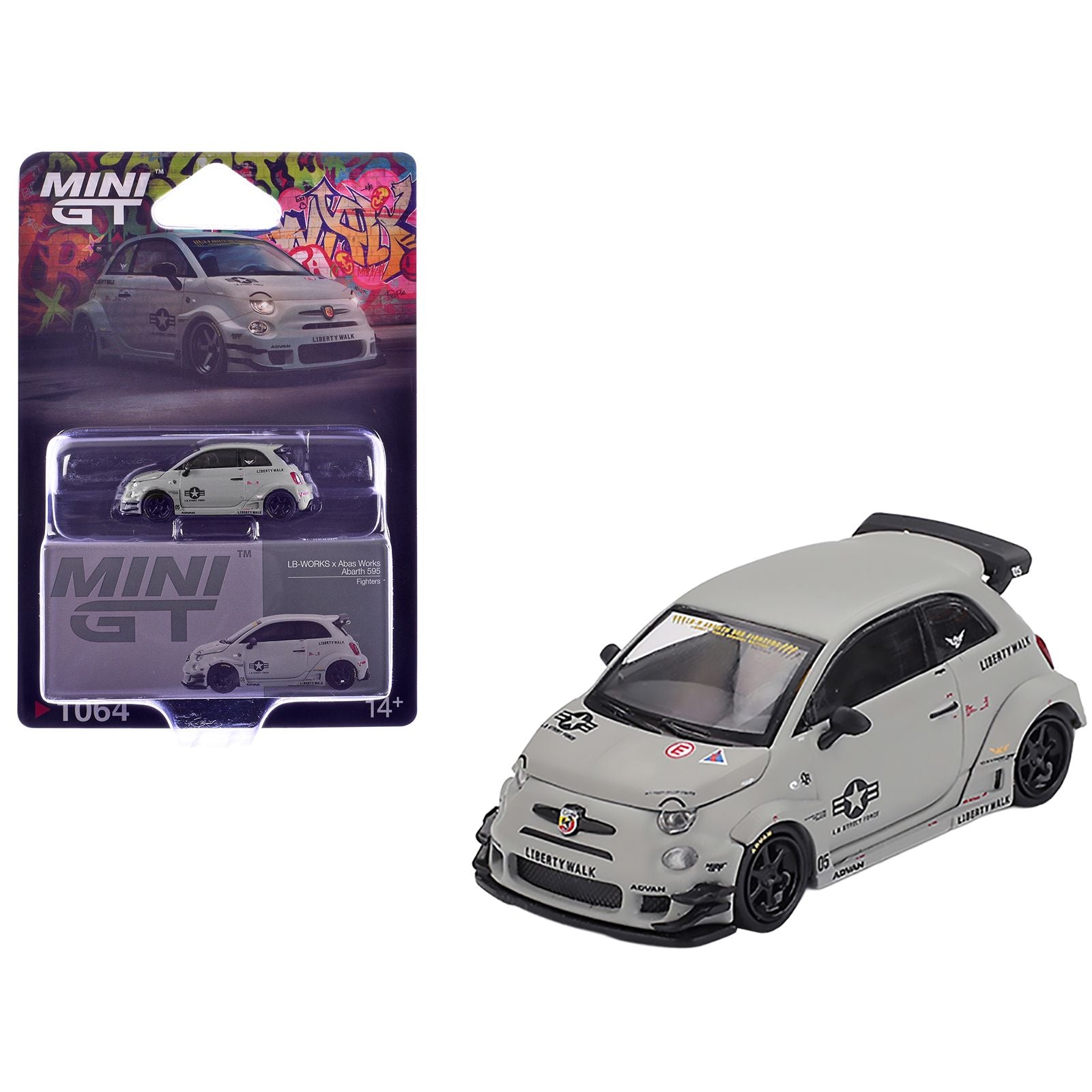 ABARTH 595 LB-Works x Abas Works "Fighters" Matt Gray Limited Edition 1 ...