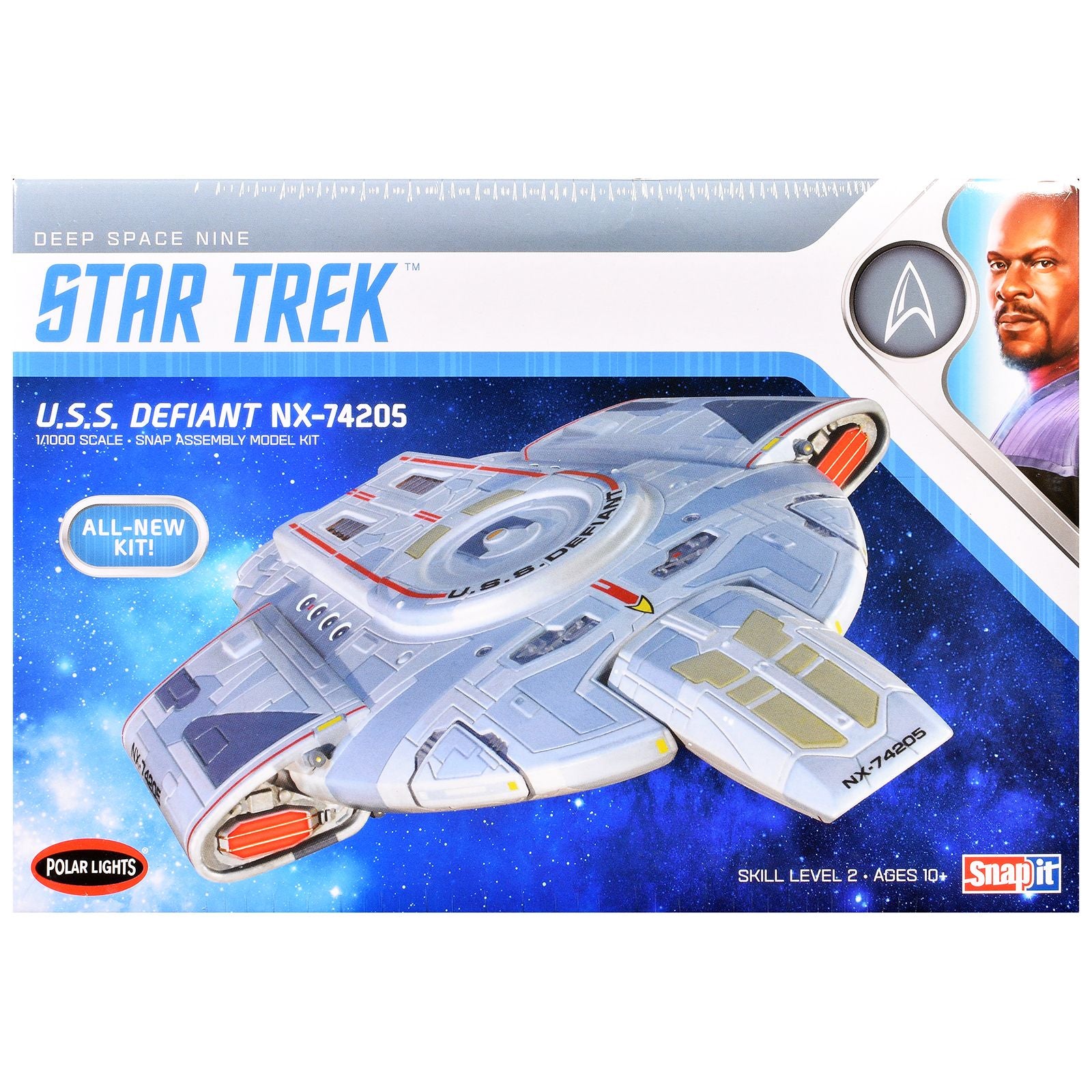 Skill 2 Snap Model Kit USS Defiant NX-74205 Starship TV Series 1/1000