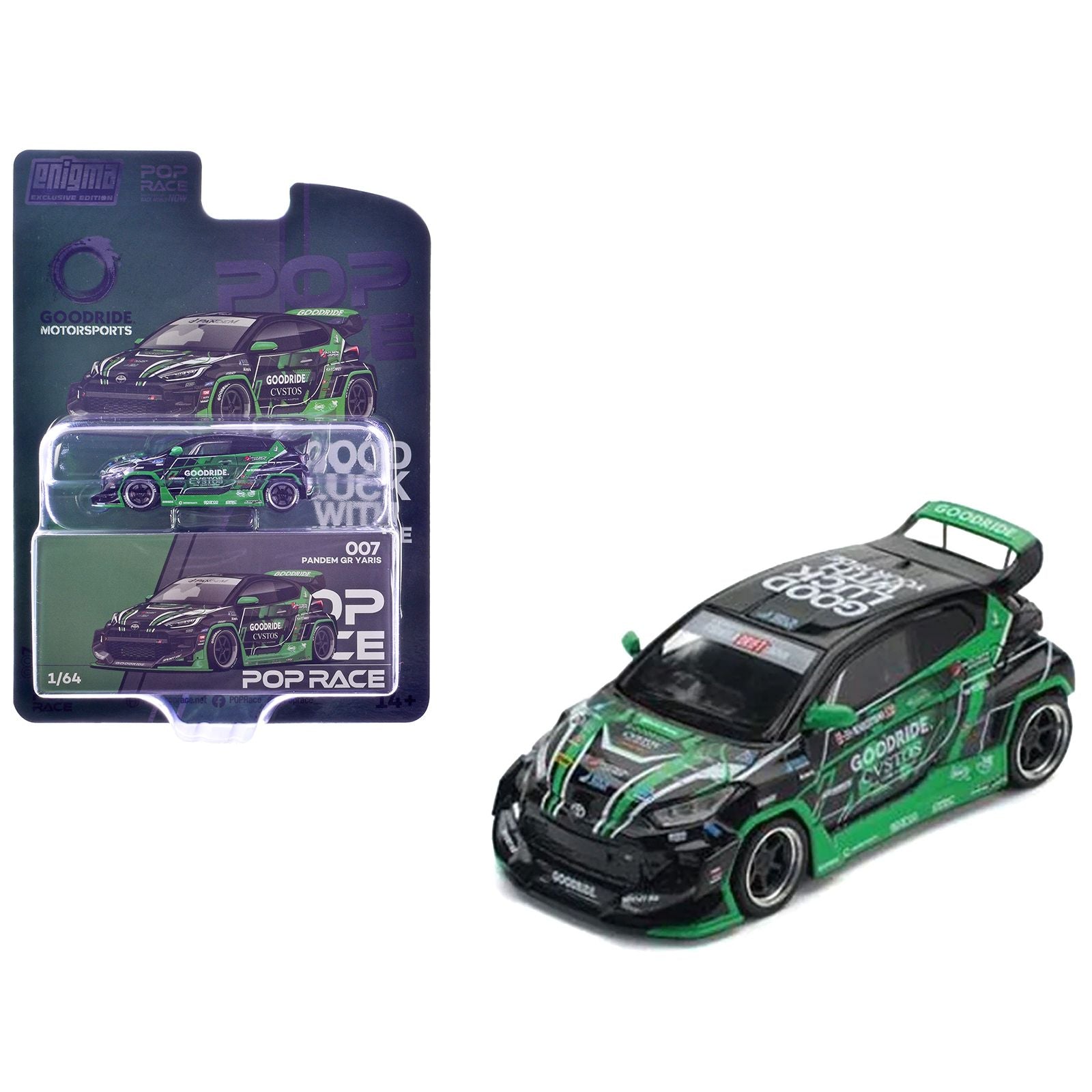 Pandem GR Yaris RHD (Right Hand Drive) "Goodride Motorsports" Green and ...