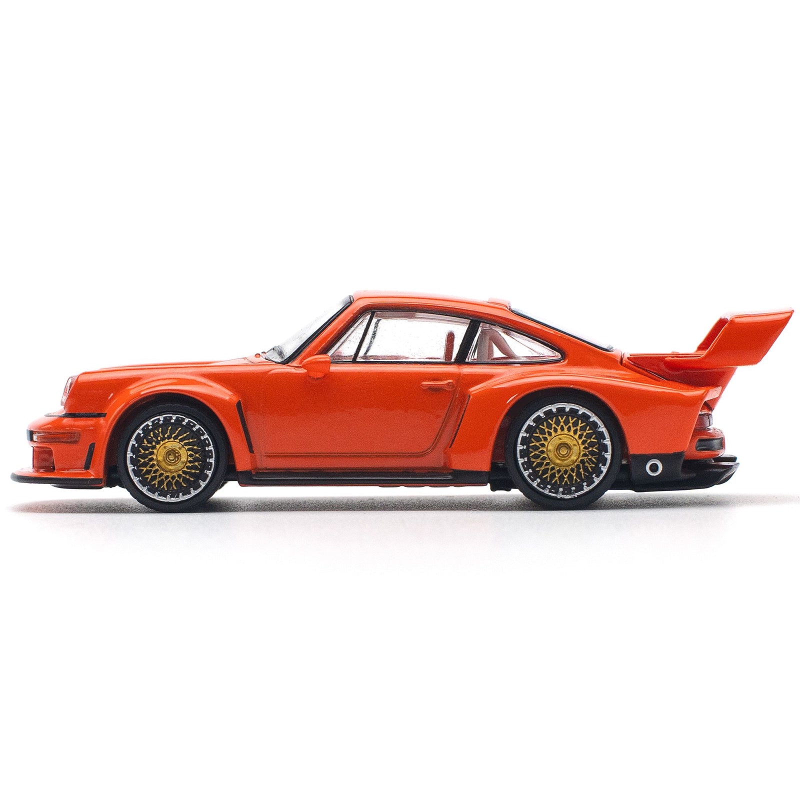 Singer DLS Turbo Study Orange Metallic 1/64 Diecast Model Car