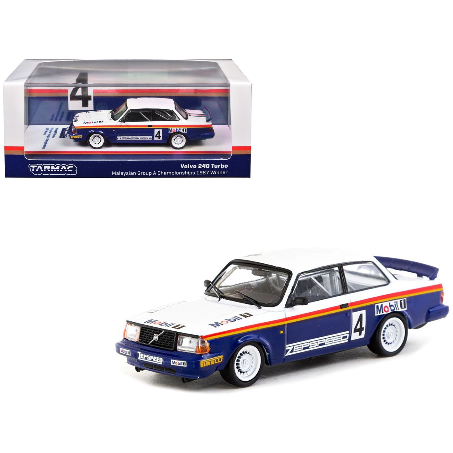 Volvo 240 Turbo #4 Per-Gunnar Andersson Winner 1/64 Diecast Model Car