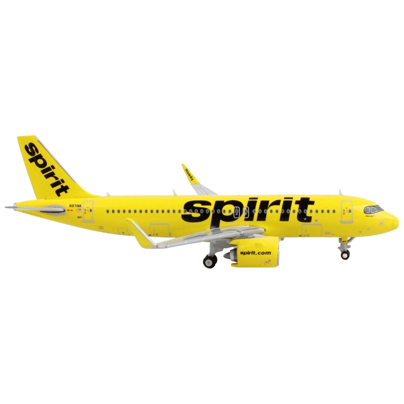 Airbus A320neo Commercial Aircraft Yellow 1/400 Diecast Model Airplane