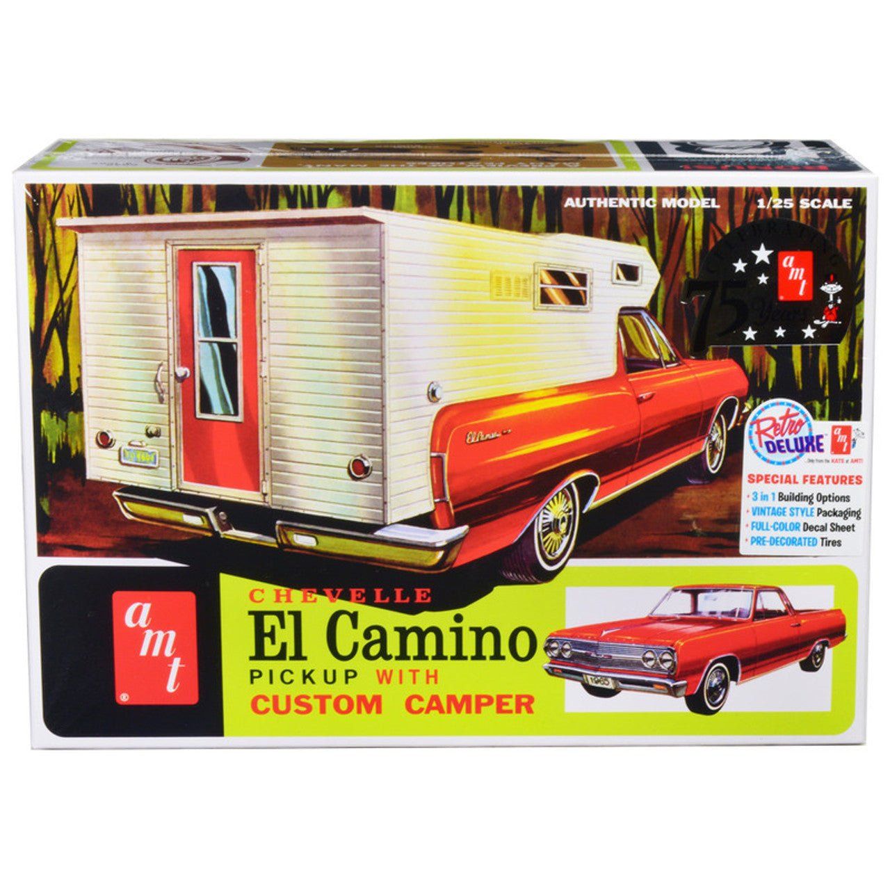 AMT 1965 CHEVY EL CAMINO W/CAMPER 1/25 SCALE MODEL KIT – ModelCars.com