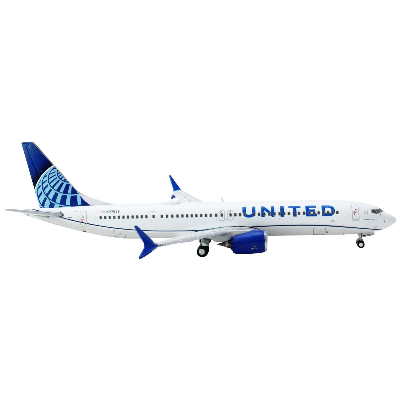 Boeing 737 MAX 9 Commercial Aircraft "United Airlines" (N37555) White ...