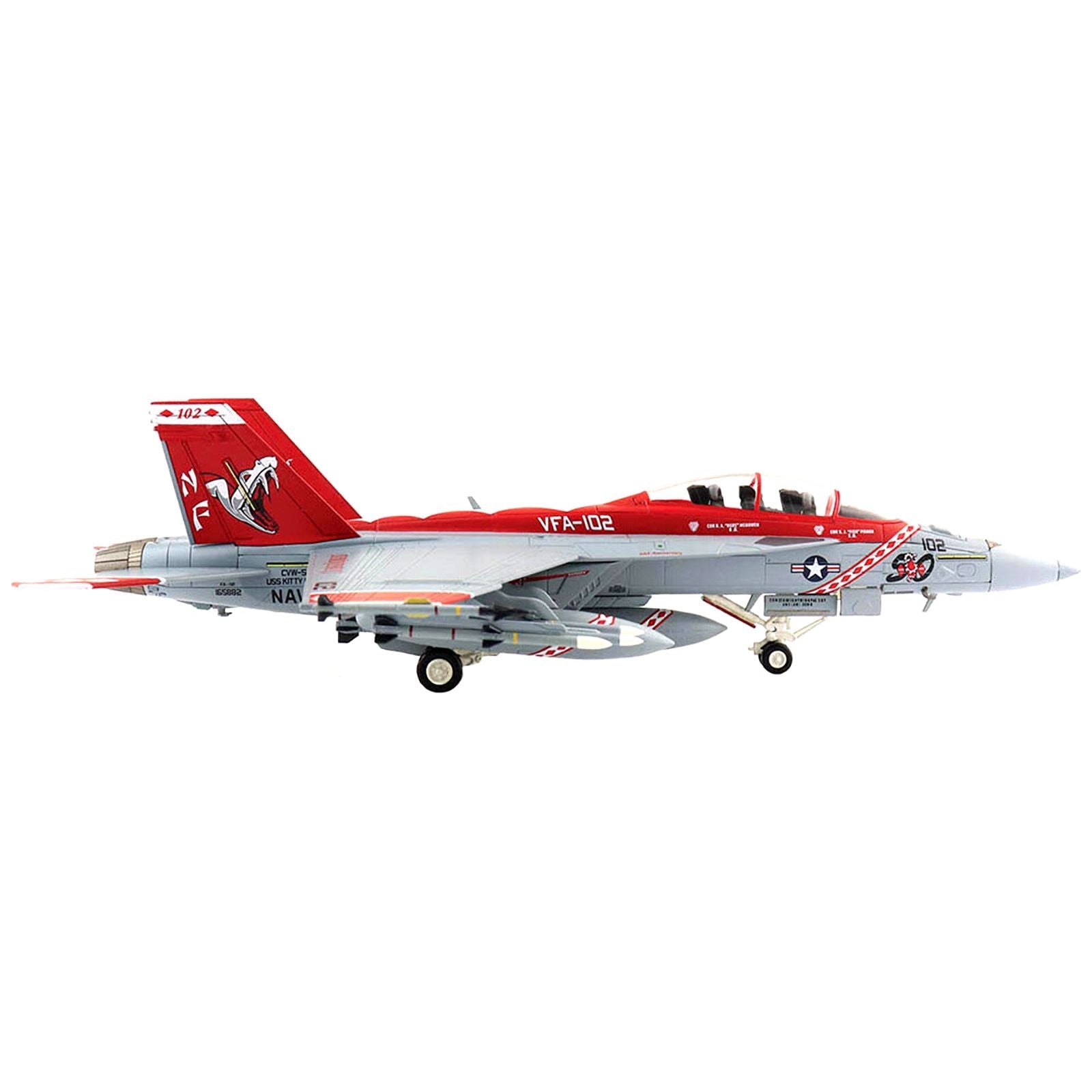 Boeing F/A-18F Super Hornet Fighter Aircraft (2005) 1/72 Diecast Model