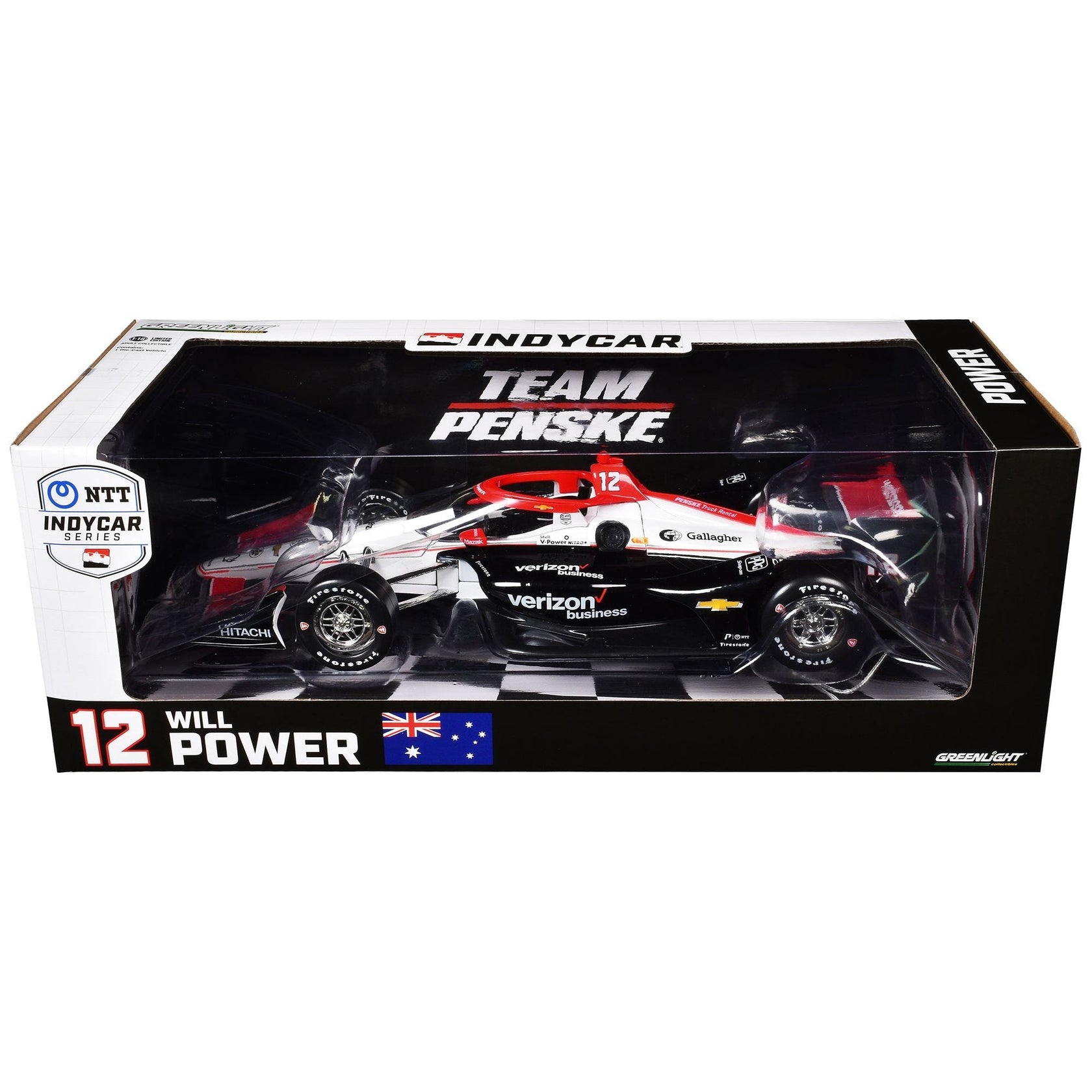 Dallara IndyCar #12 Will Power Team Penske 1/18 Diecast Model