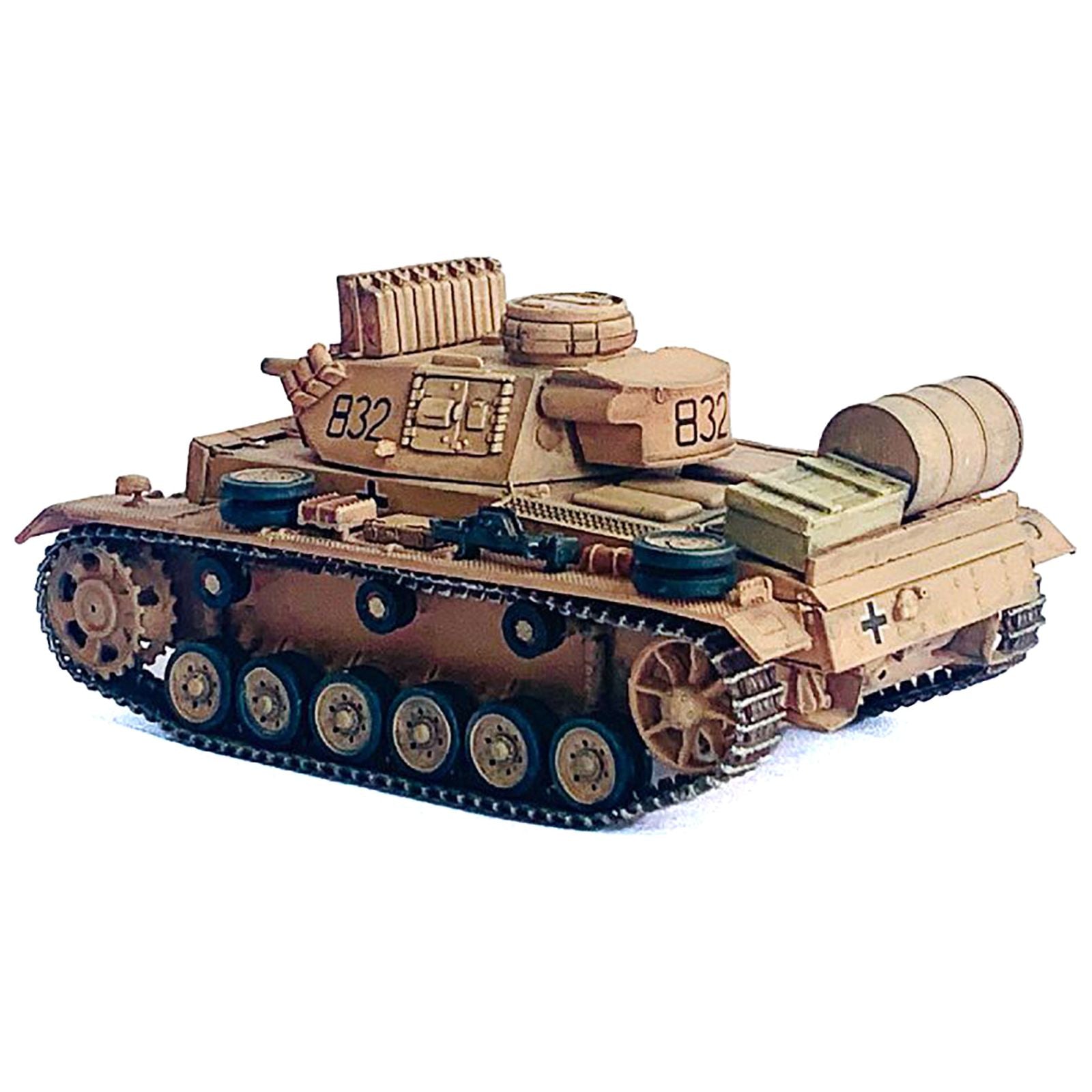 Germany Pz.Kpfw.III Ausf.N DAK Tank #832 "s.Pz.Abt.501 Tunisia" (1942 ...