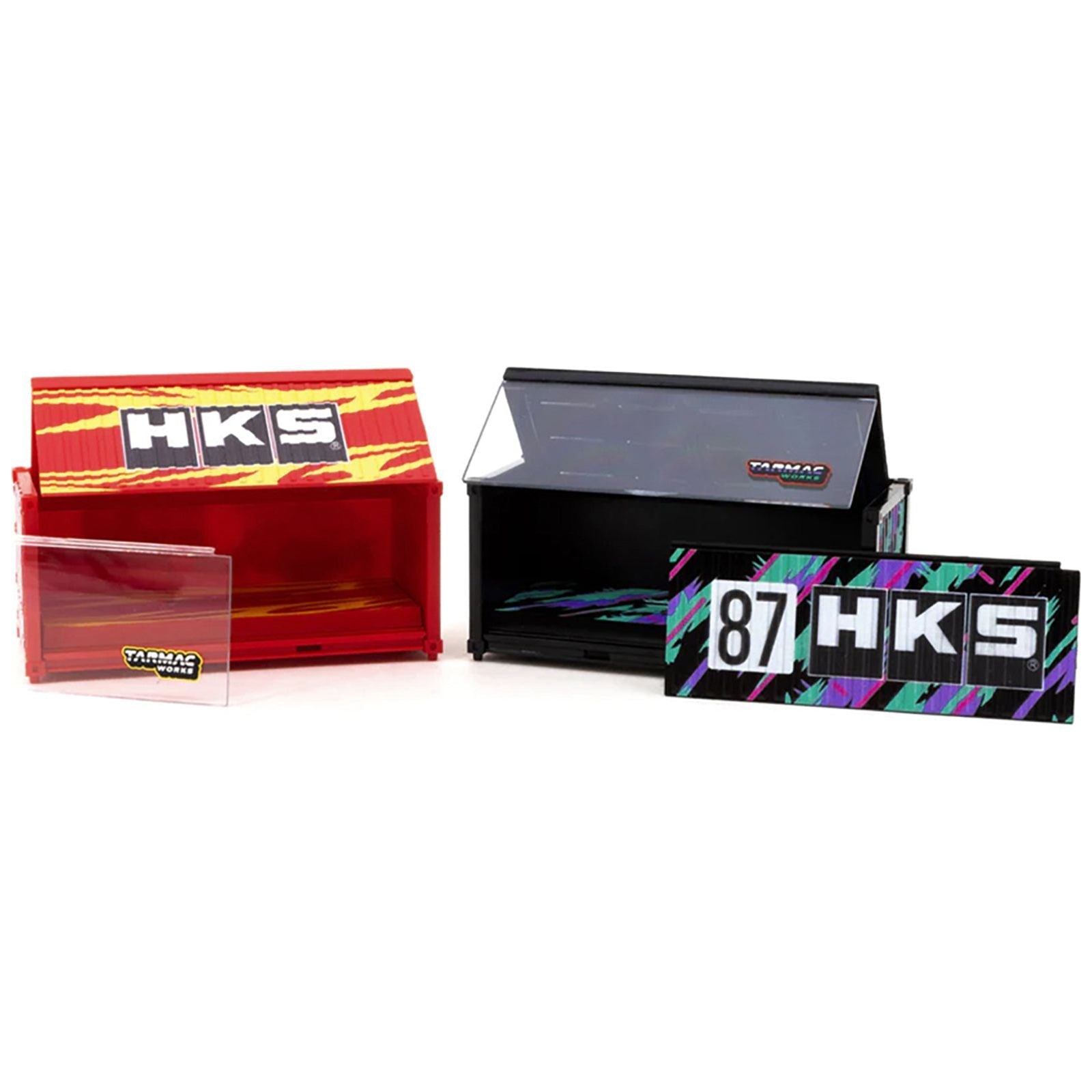 HKS Shipping Container Display Cases Set of 2 pieces for 1/64 Model