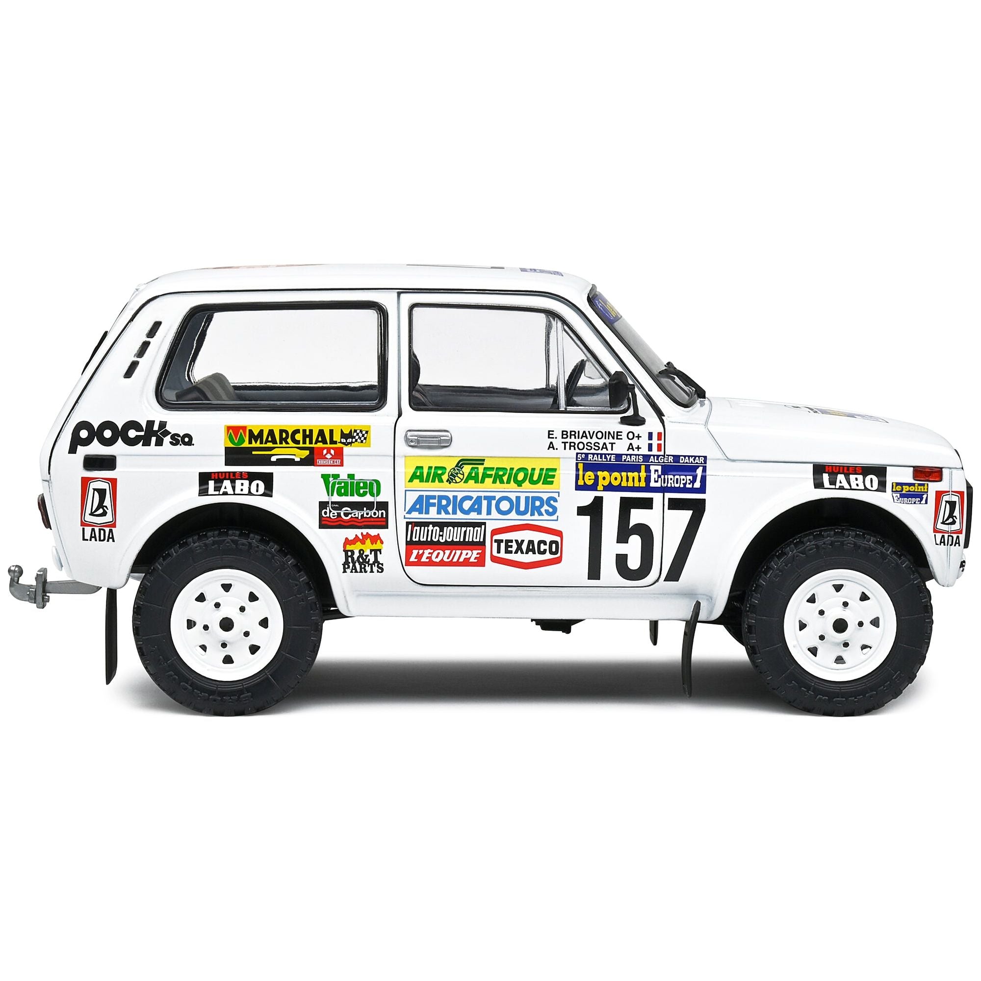 Lada Niva #157 Trossat 2nd Place Paris-Dakar Rally (1983) 1/18 Car