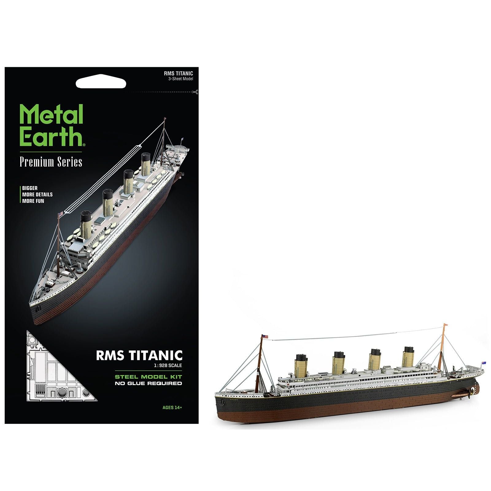 Model Kit RMS Titanic Ship (Moderate Difficulty) Steel Model by Metal ...