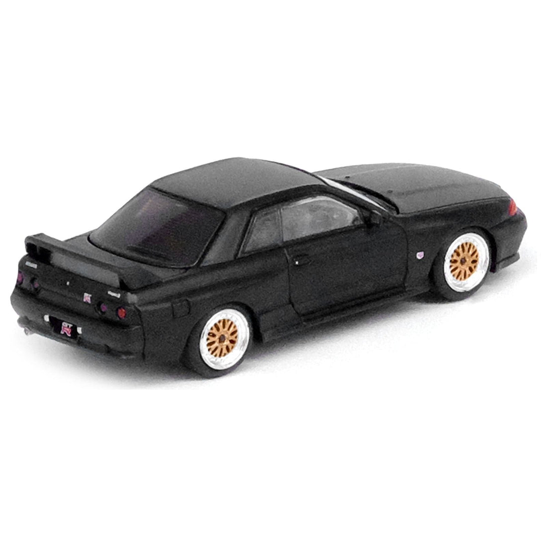 Nissan Skyline GT-R R32 RHD Matt Black "Diecast Company" 1/64 Model Car
