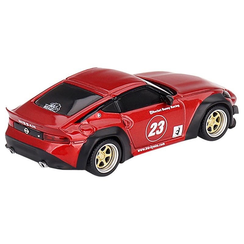 Nissan Z "Pandem" #23 Passion Red Metallic 1/64 Diecast Model Car