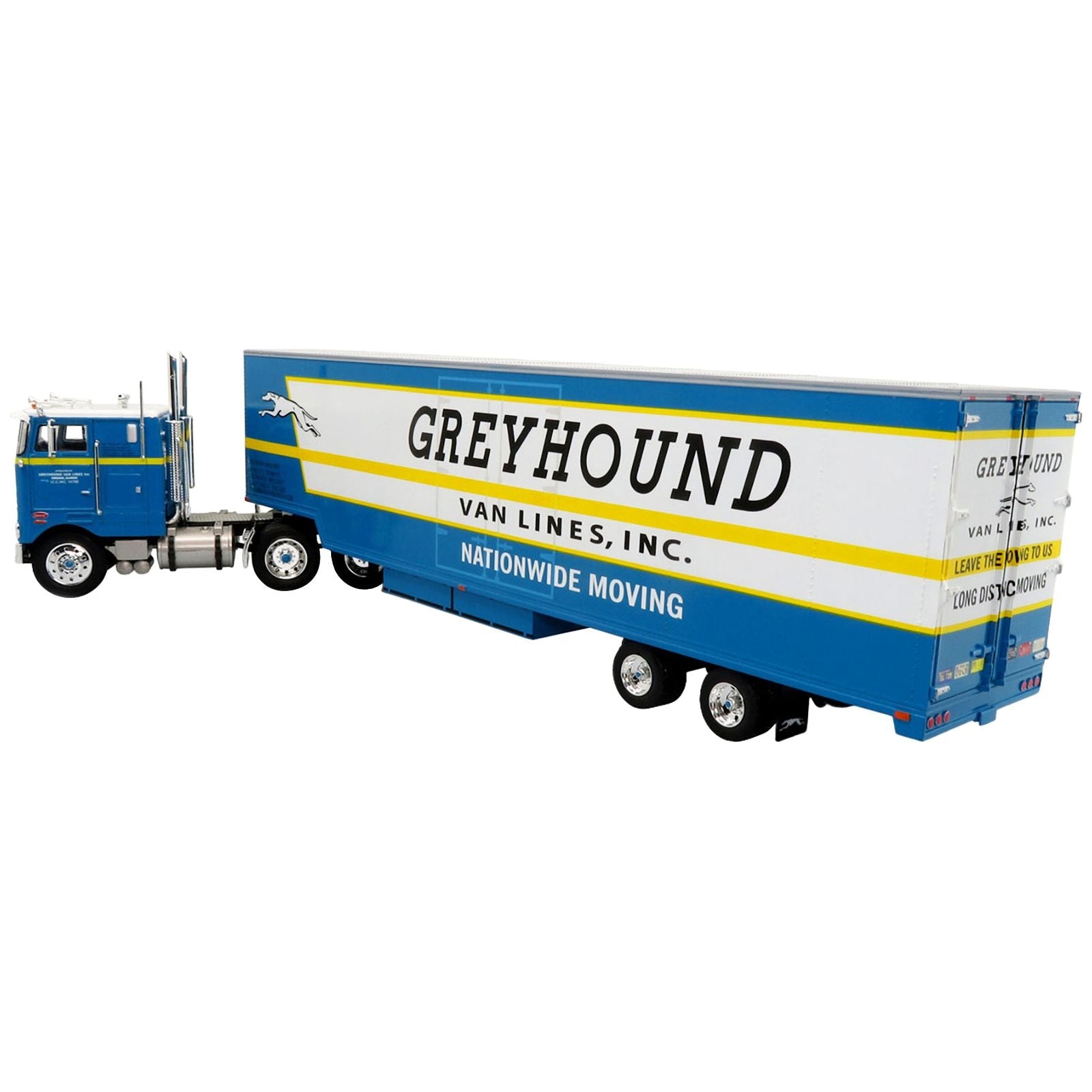 Peterbilt 352 Pacemaker Tractor Truck with Trailer "Greyhound Van Line ...