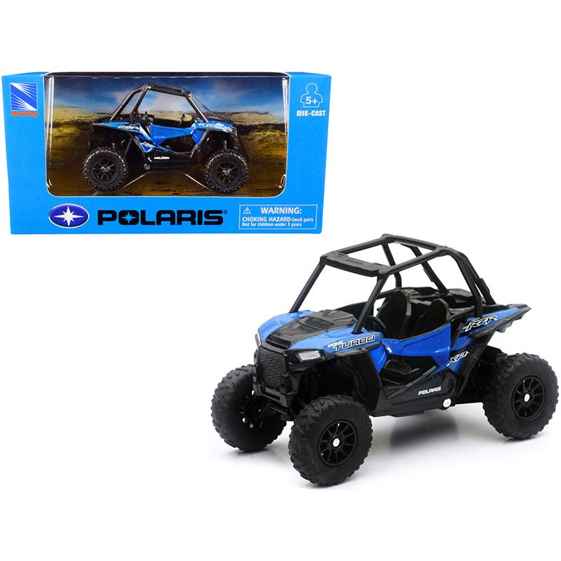 Polaris RZR XP Turbo DOHC Mini ATV Blue and Black Diecast Model