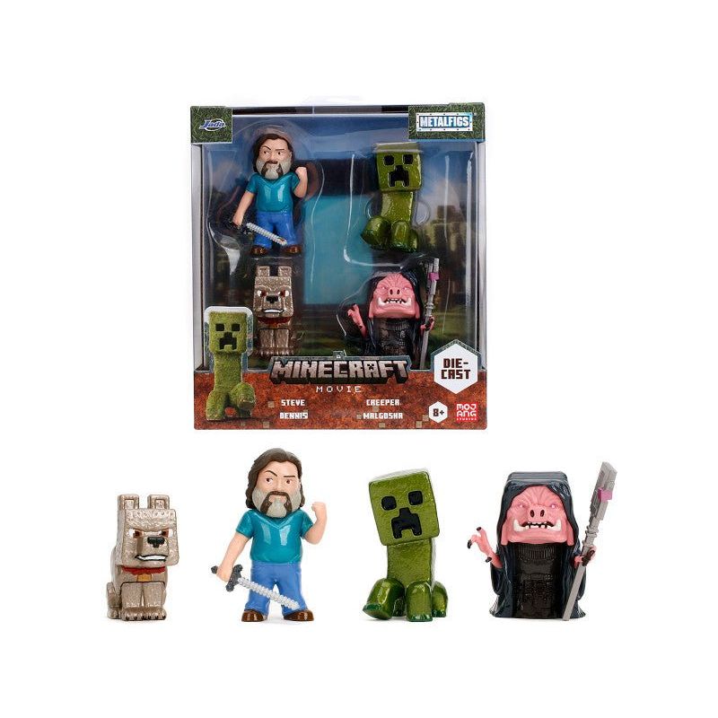 Set of 4 Diecast Figures "A Minecraft Movie" (2025) "Metalfigs" Models