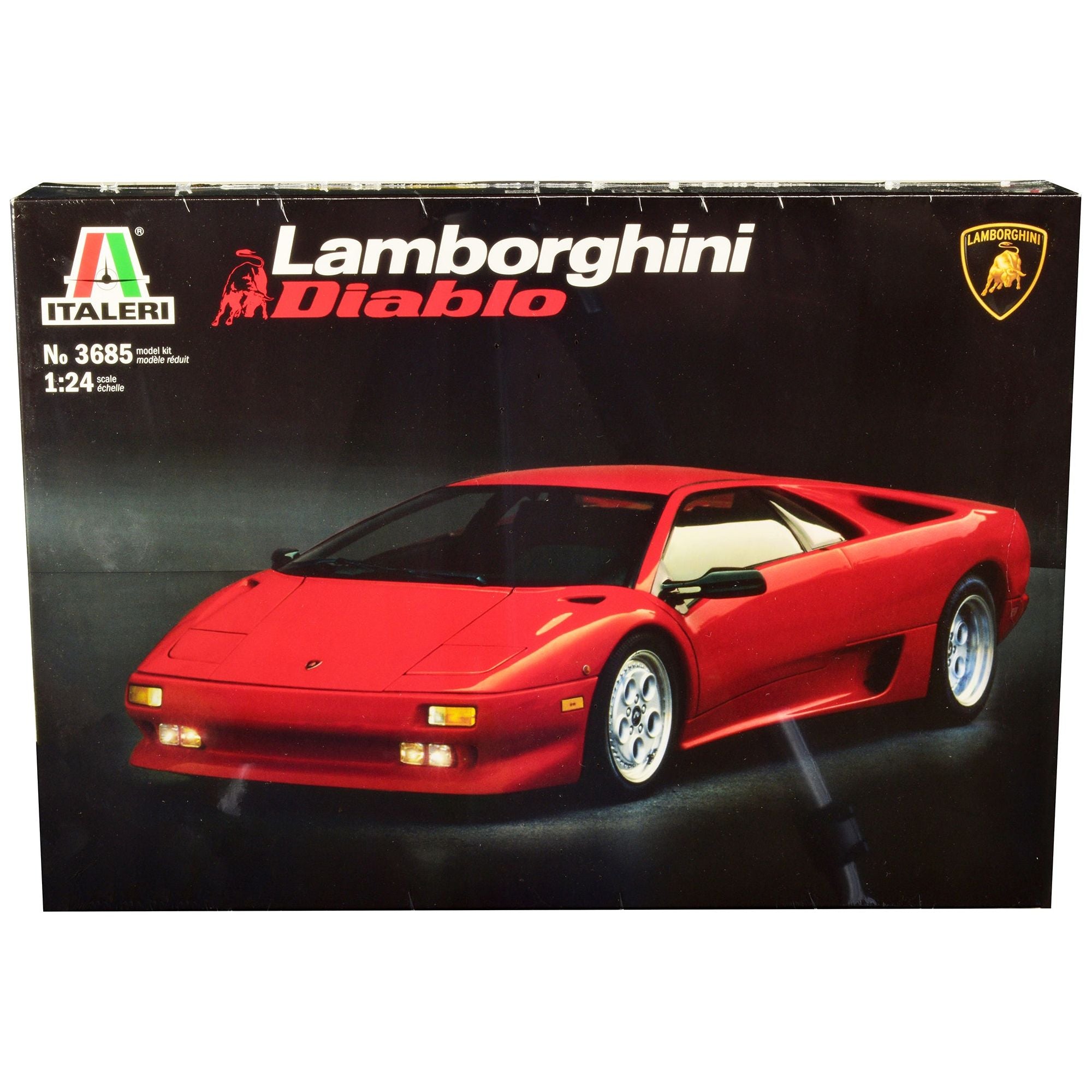 Skill 3 Model Kit Lamborghini Diablo 1/24 Scale Model by Italeri
