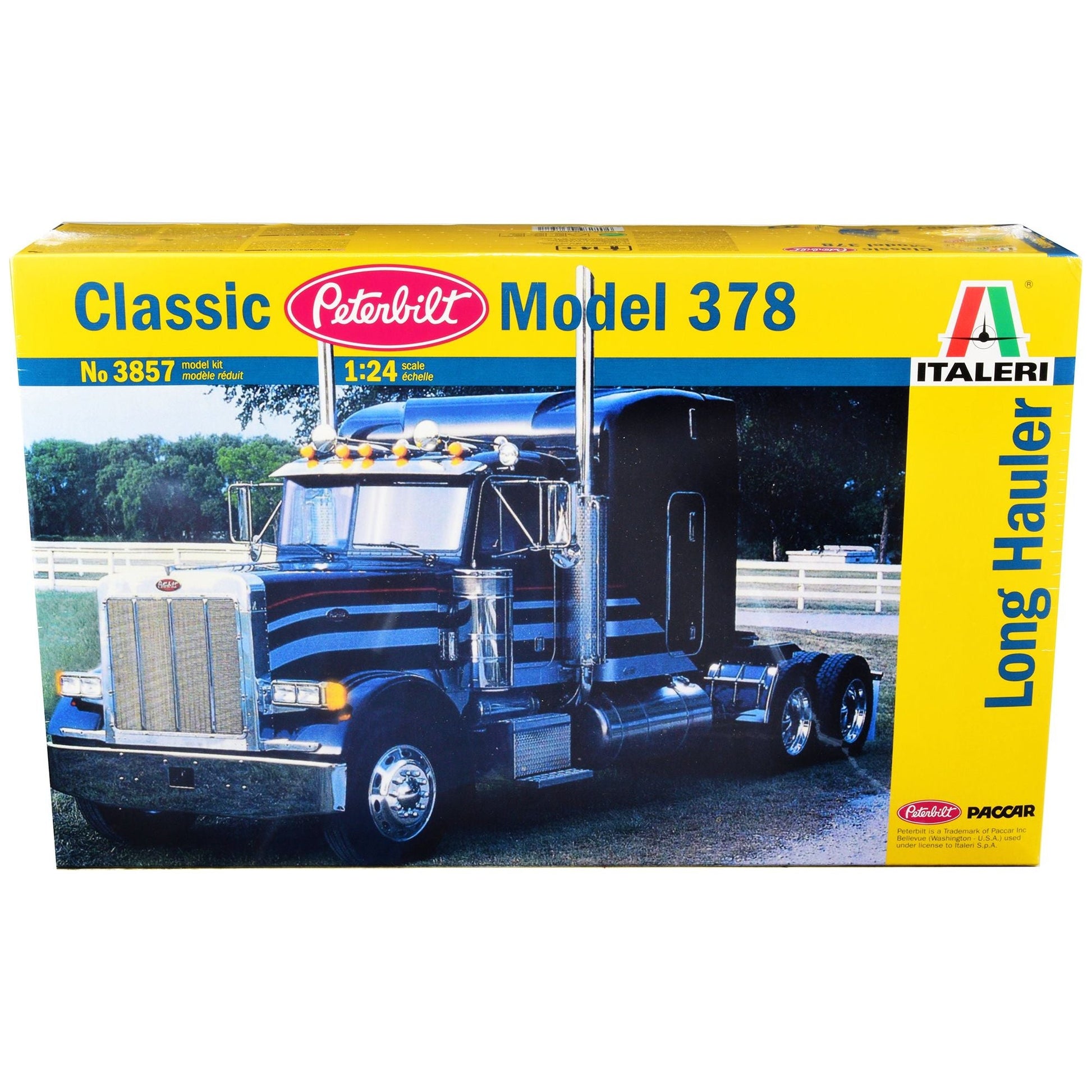Skill 4 Model Kit Peterbilt 378 Long Hauler Truck Tractor 1/24 Scale