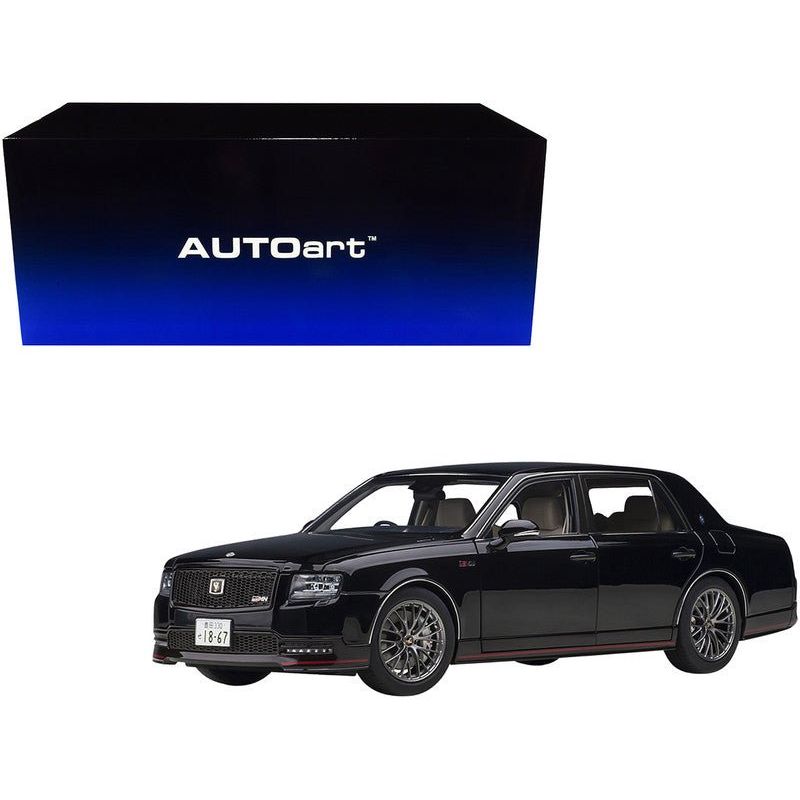 Toyota Century GRMN RHD (Right Hand Drive) Black 1/18 Model Car