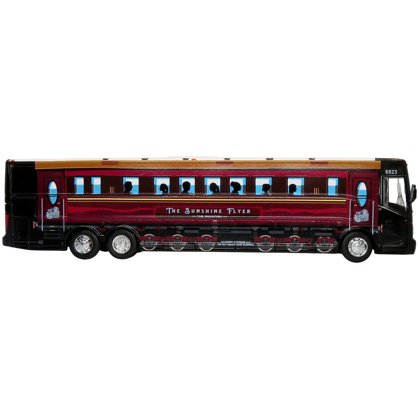 Van Hool CX-45 Coach Bus Academy Bus Lines 1/87 Diecast Model