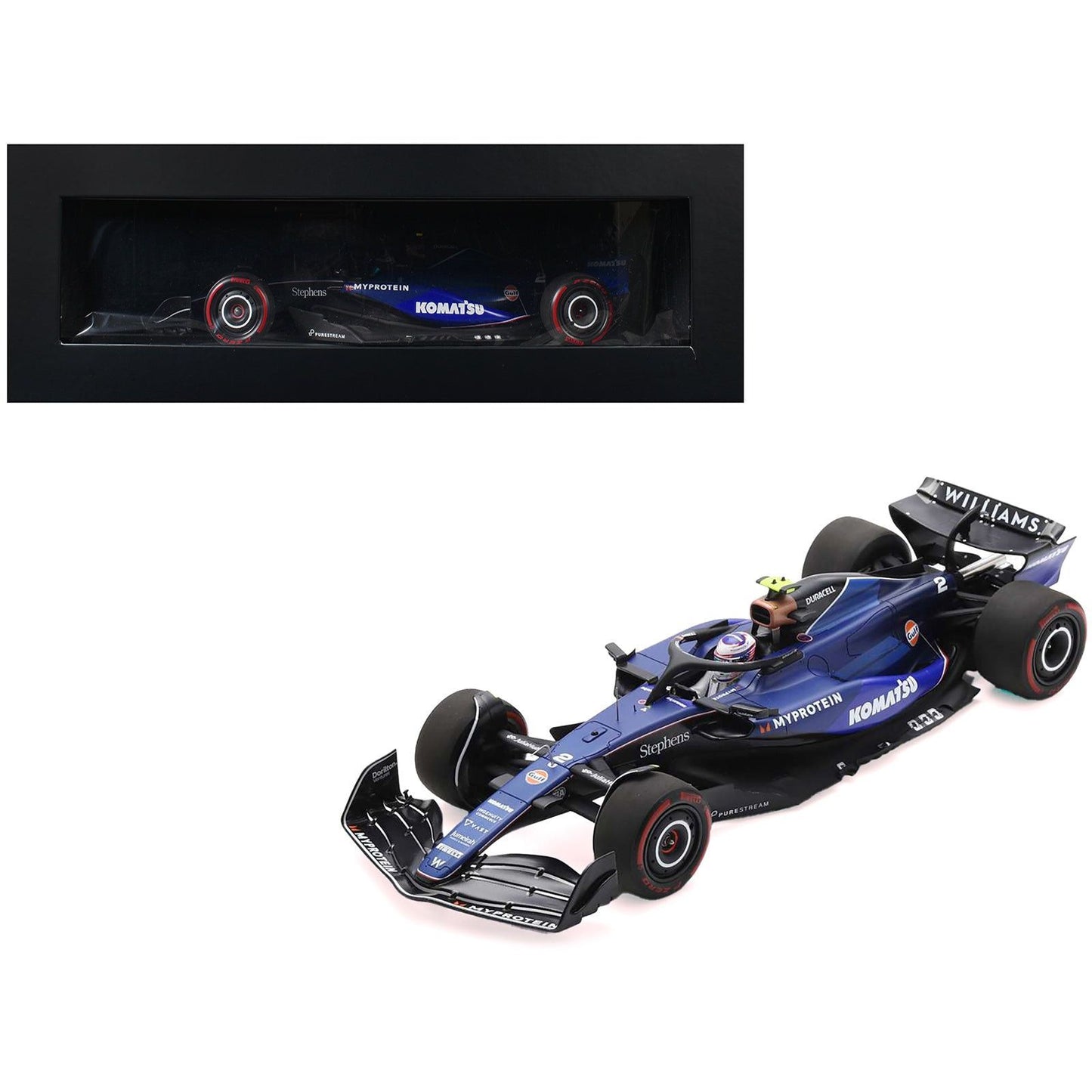 Williams FW46 #2 Logan Sargeant Formula One F1 with Acrylic Display