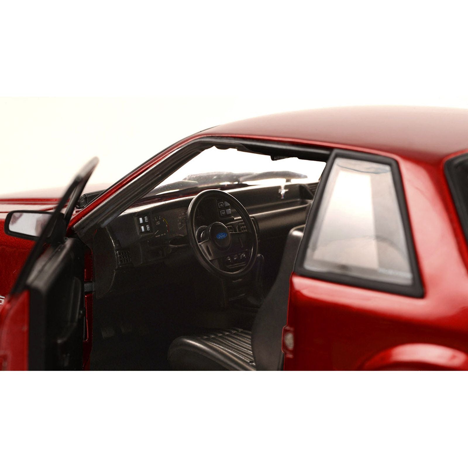 1993 Ford Mustang LX 5.0 Electric Red Metallic 1/18 Diecast Model Car