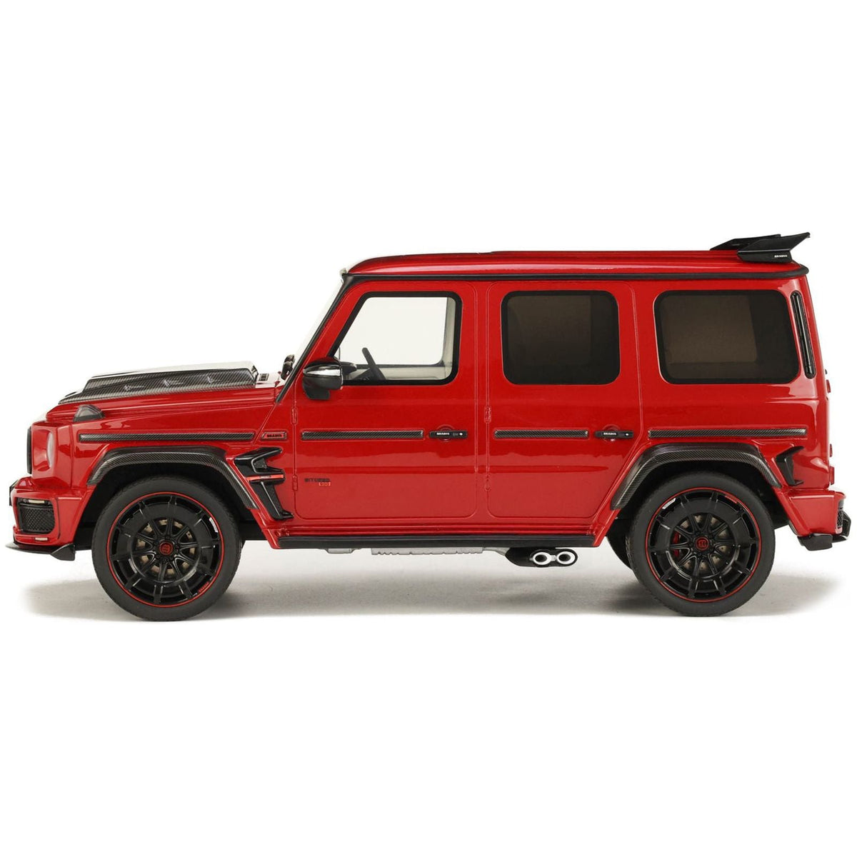 2022 Brabus 900 Rocket Edition Red with Carbon Hood 1/18 Model Car