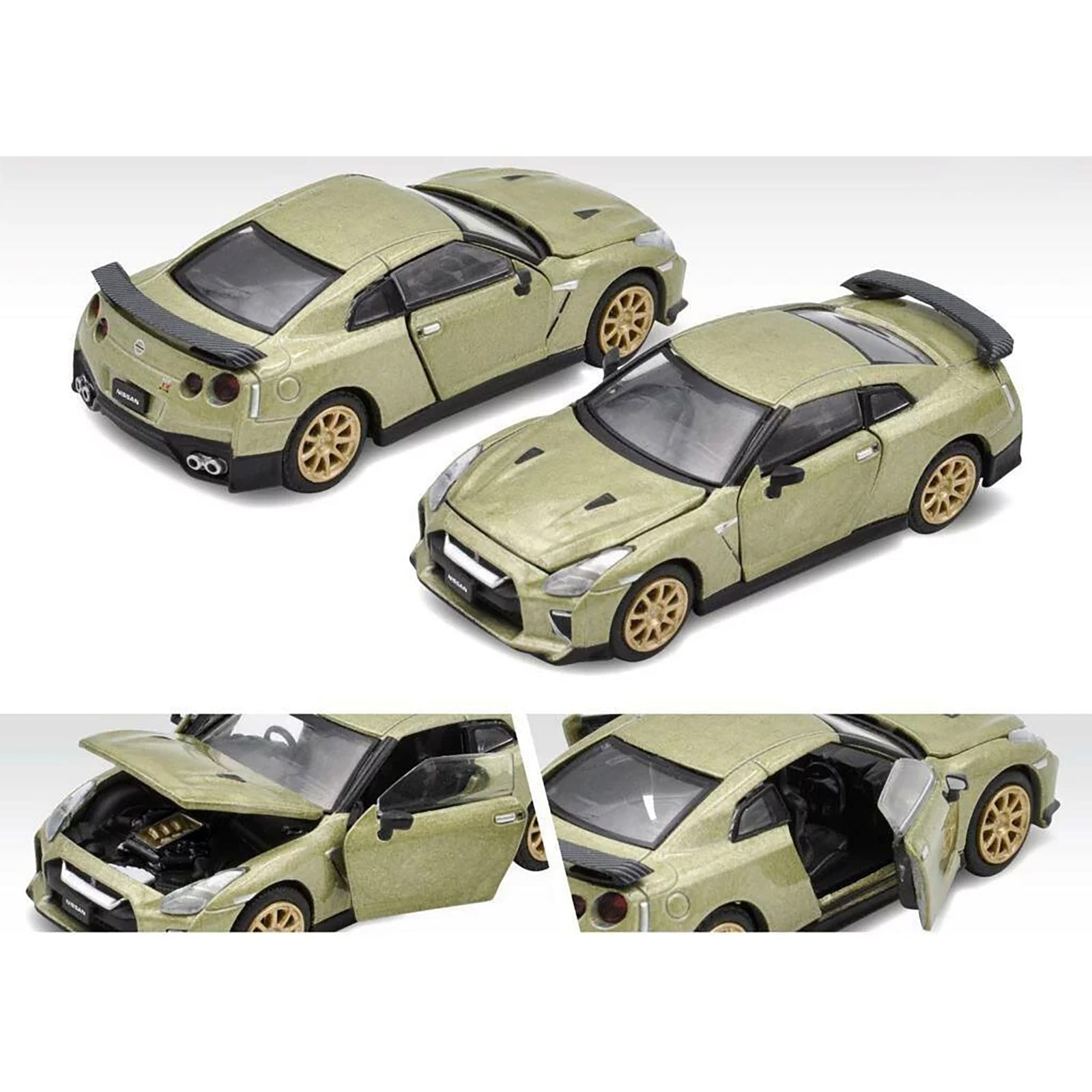 2022 Nissan GT-R T-Spec RHD Millenium Jade Metallic 1/64 Diecast Model