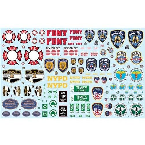 AMT 1/25 NYC Auxiliary Service Logos Decal Pack – ModelCars.com