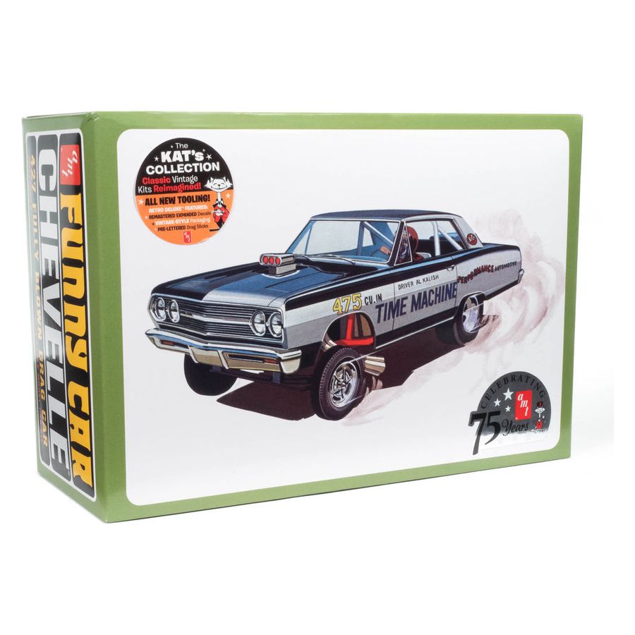 AMT 1965 Chevy Chevelle Awb "Time Machine" 1/25 Scale Model Kit ...